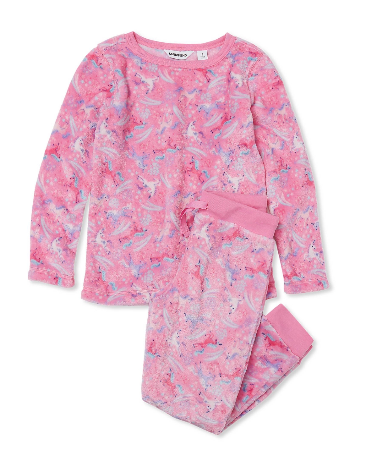 Click here for Lands End Kids Long Sleeve Plush Fleece Pajama Set... prices
