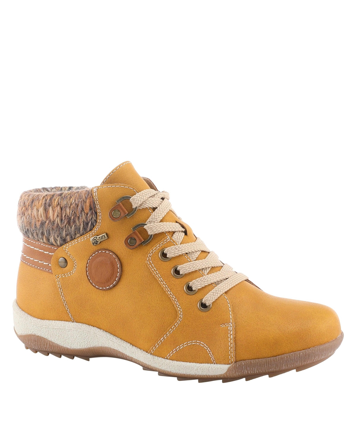 Click here for Spring Step Clifton Lace-Up Booties with Sweater C... prices