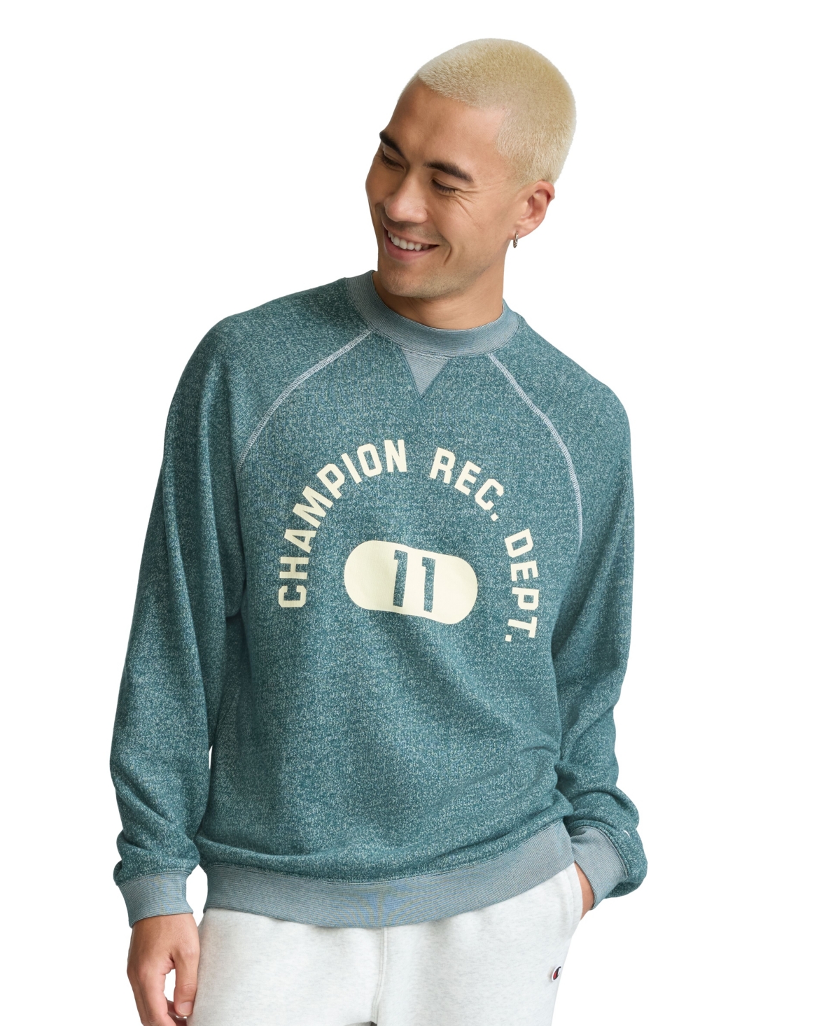 Click here for Champion Mens Yearbook Raglan Sleeve Logo Graphic... prices