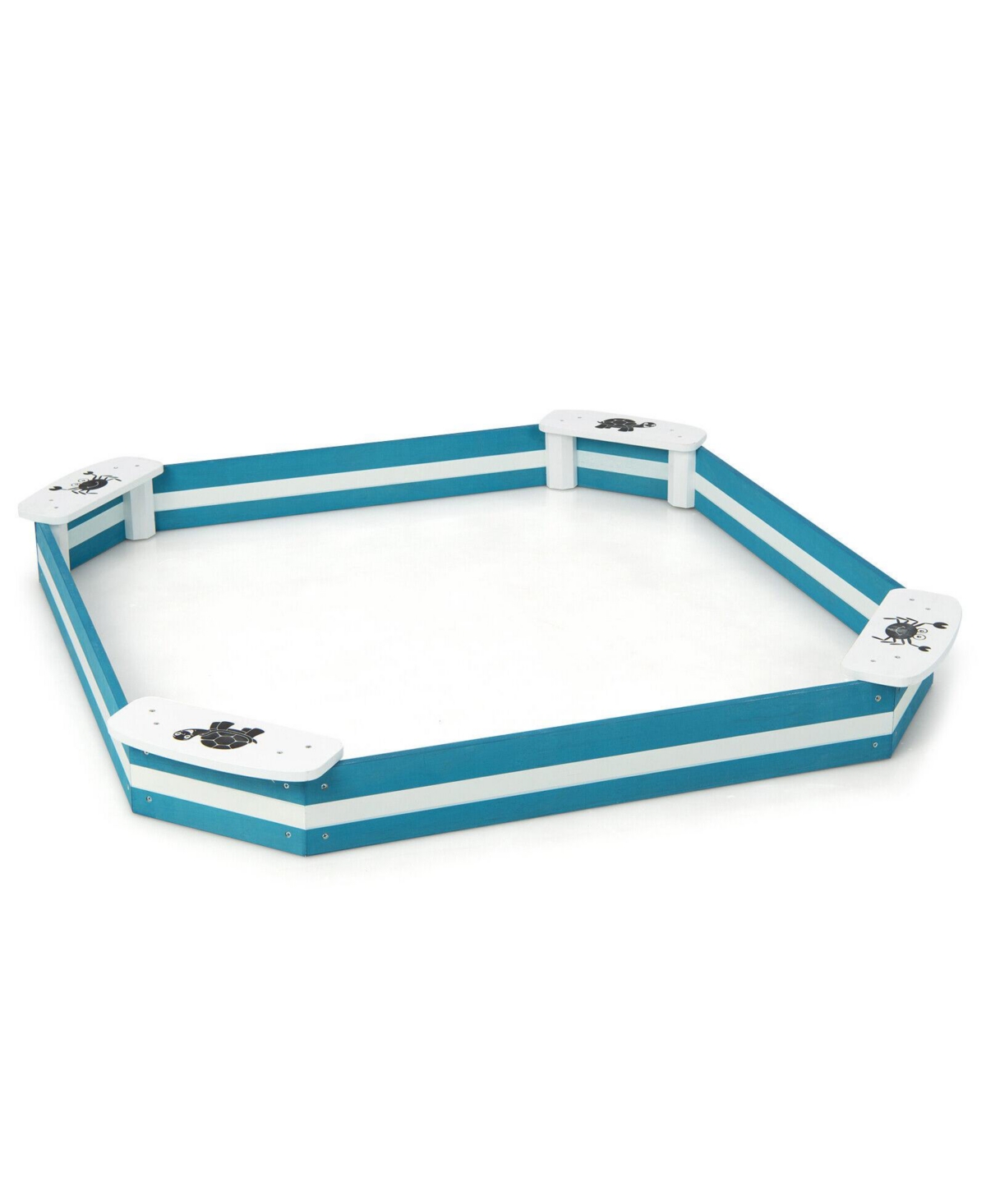 Click here for Wooden Sandbox with Built In Seats and Durable Ced... prices