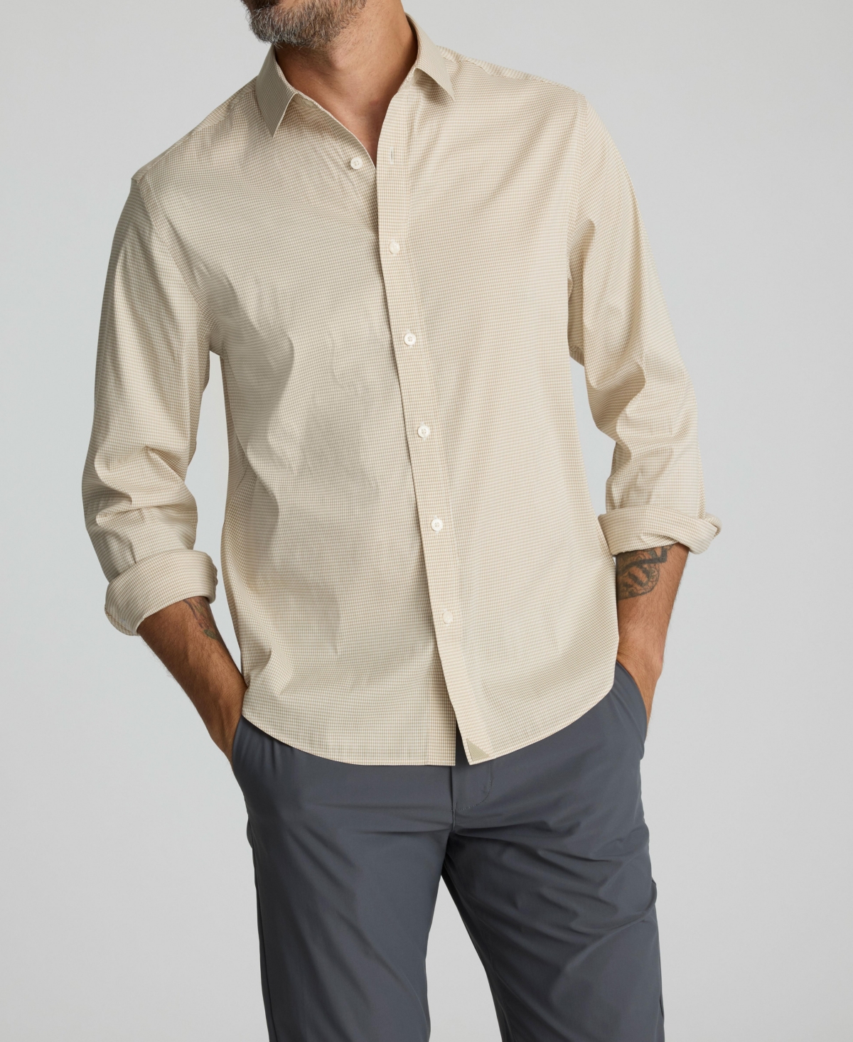 Click here for UNTUCKit Mens Slim Fit Wrinkle-Free Kleinwood Butt... prices