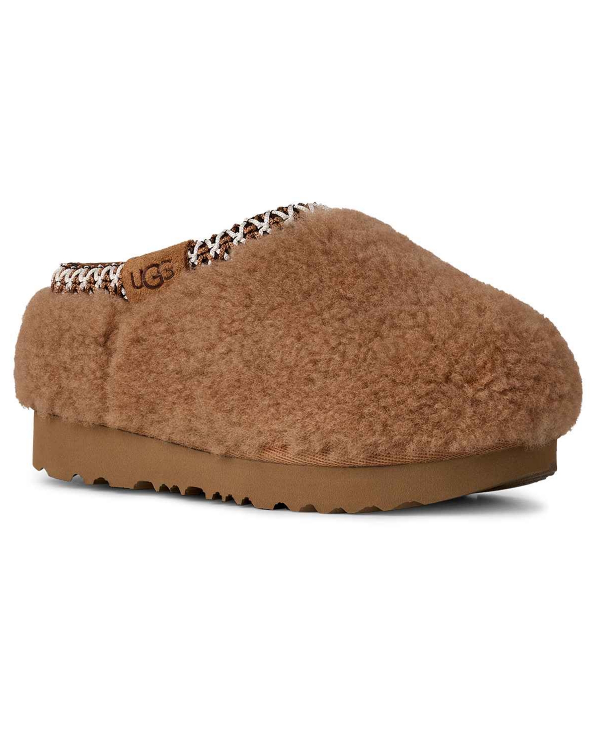 Click here for Ugg Toddler Tasman Maxi Curly Slippers - Chestnut prices