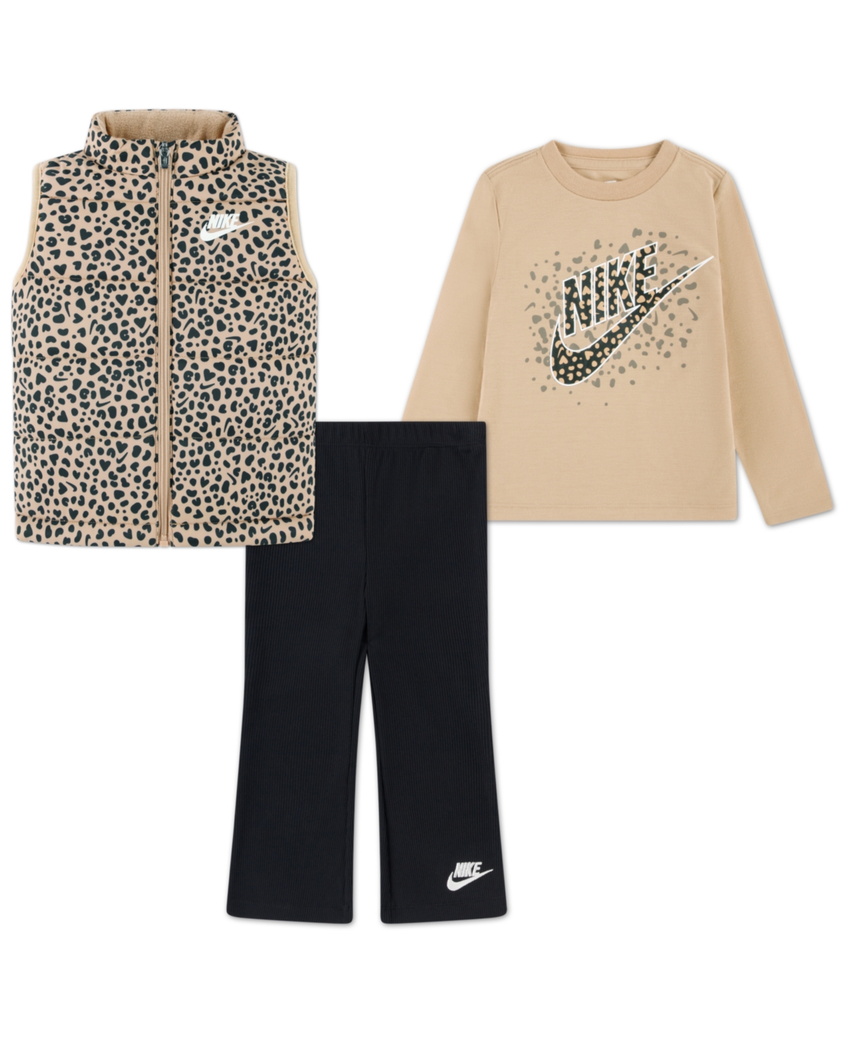 Click here for Nike Toddler Girls 2T-4T 3-Piece Wild Warmth T-Shi... prices