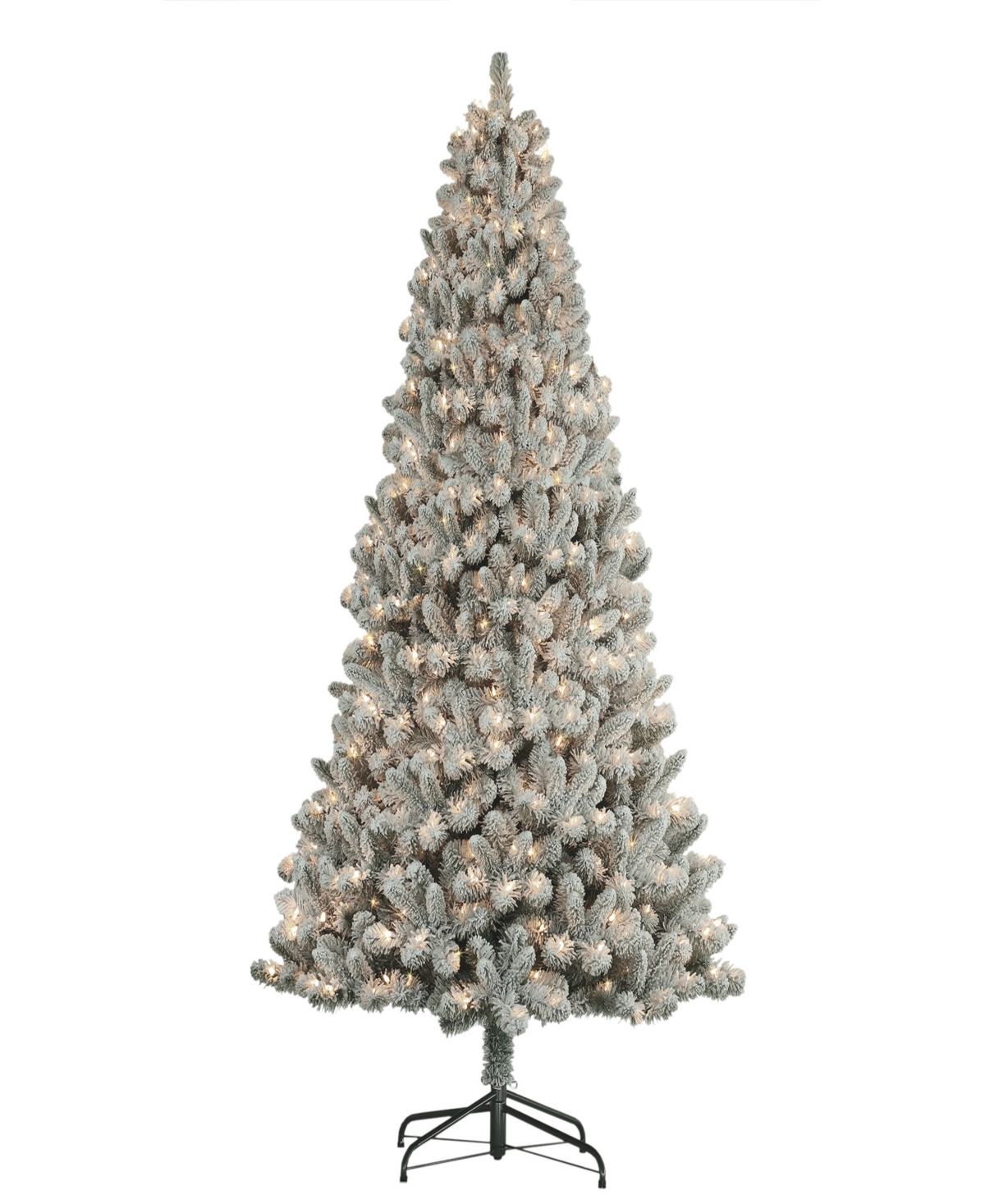 Click here for Puleo 7.5ft Flocked Vancouver Pine Artificial Chri... prices
