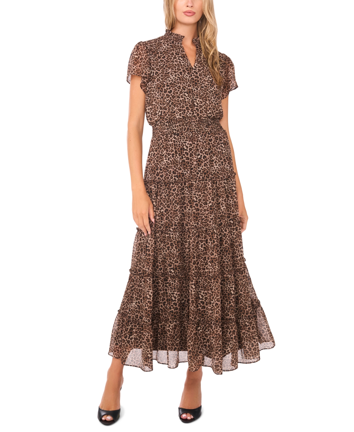 Click here for Sam & Jess Womens Short Sleeve Tiered Maxi Dress -... prices