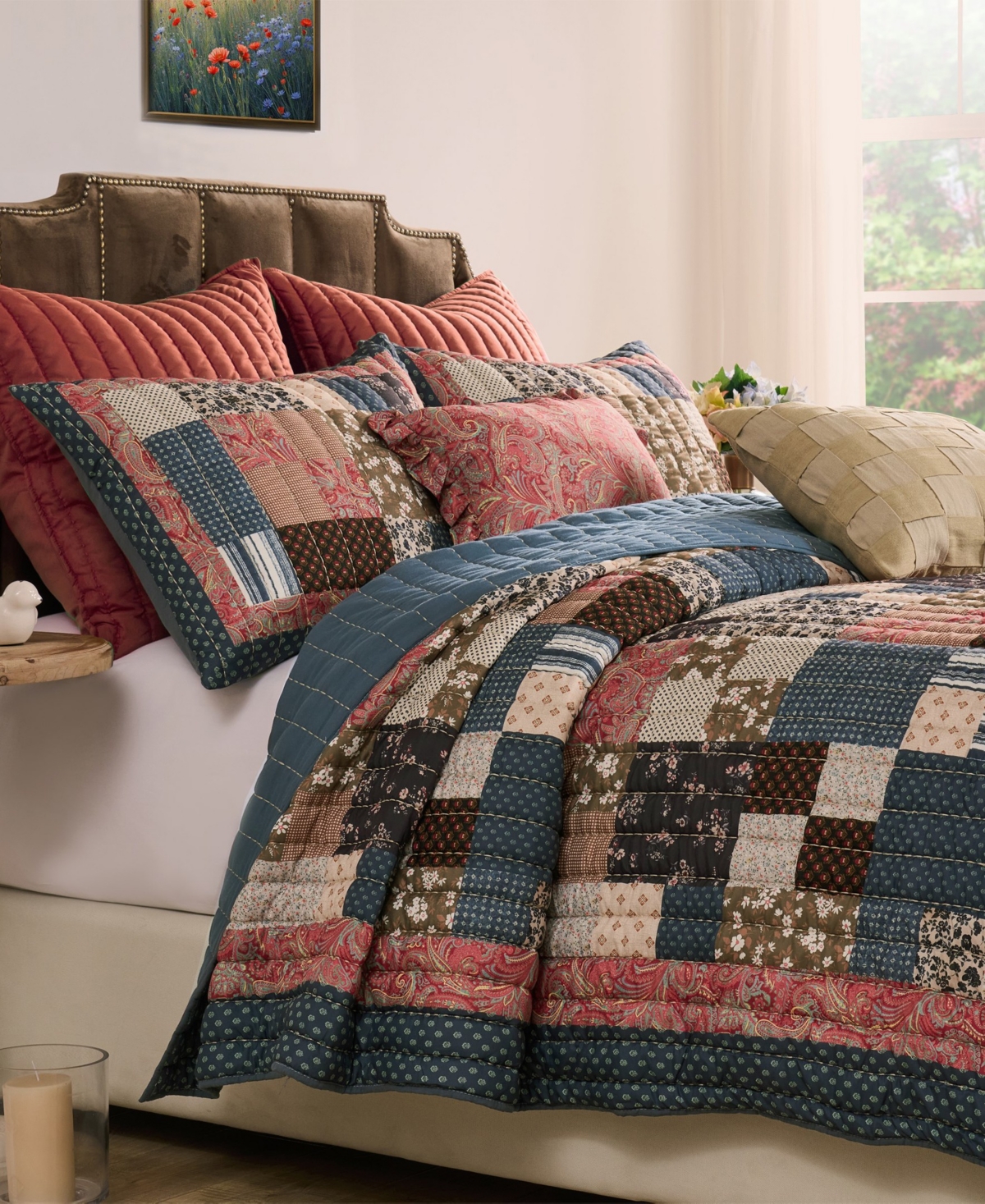 Click here for Greenland Home Fashions Shiloh Patchwork 2-Pc. Qui... prices