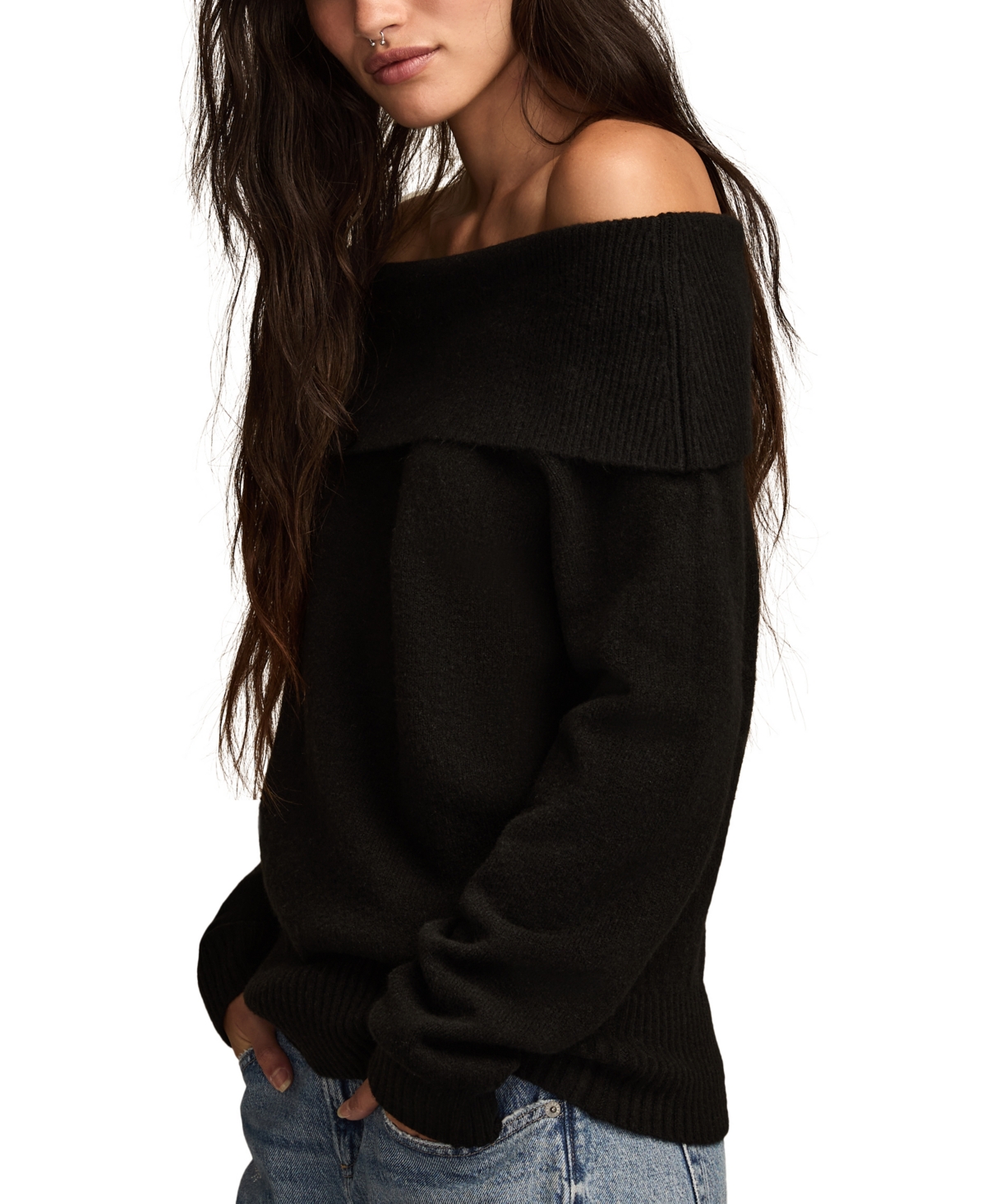 Click here for Lucky Brand Womens Cloud Off The Shoulder Pull On... prices