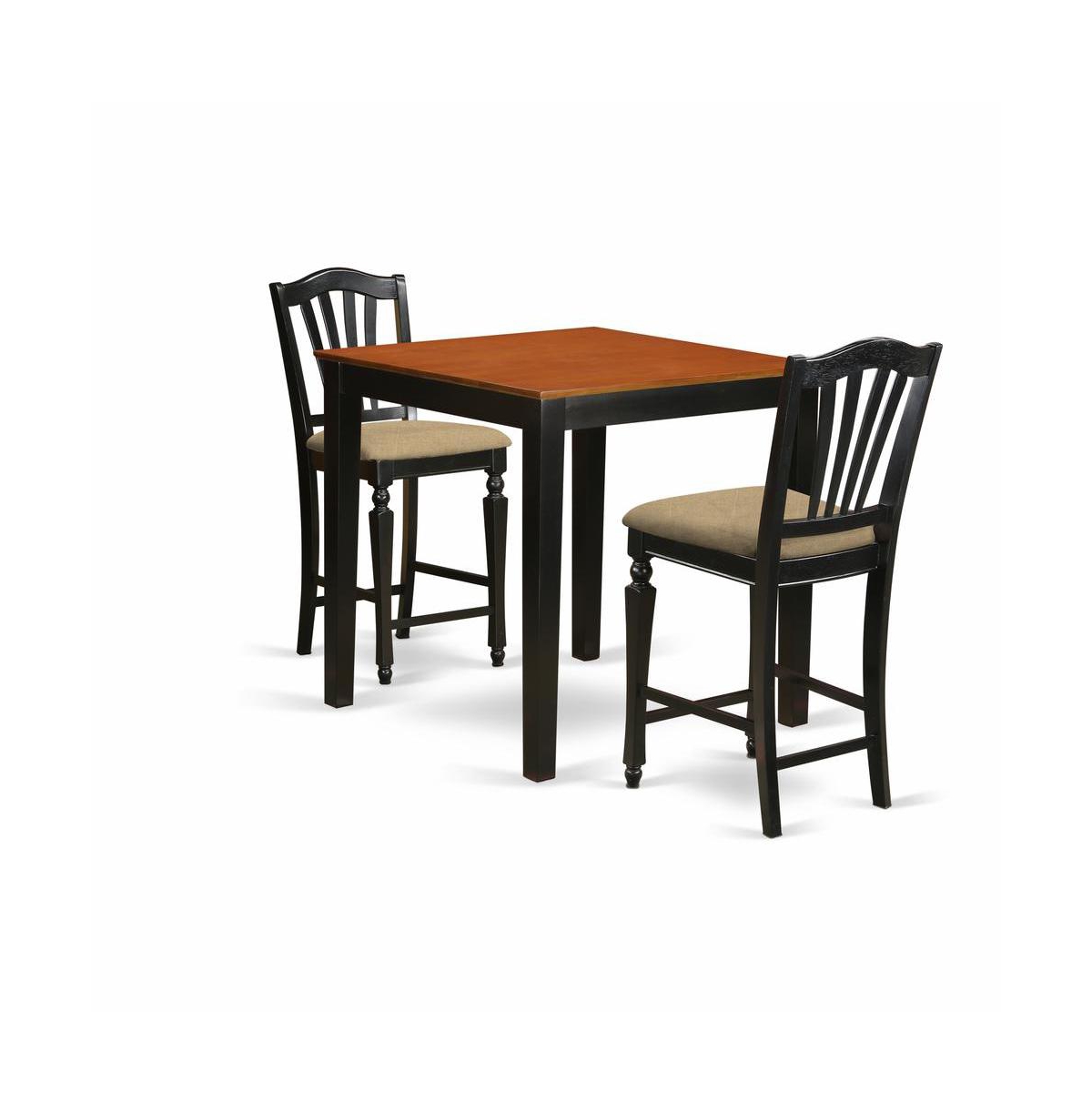 Click here for East West Furniture 3 Pc pub Table set - high top... prices