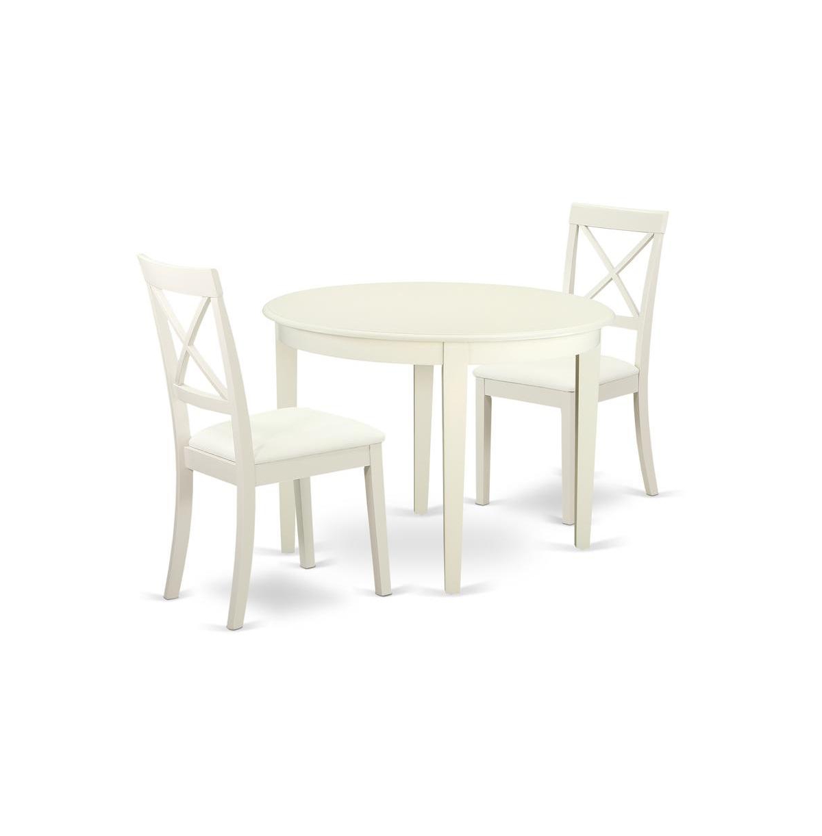 Click here for East West Furniture Dining Room Set Linen White -... prices