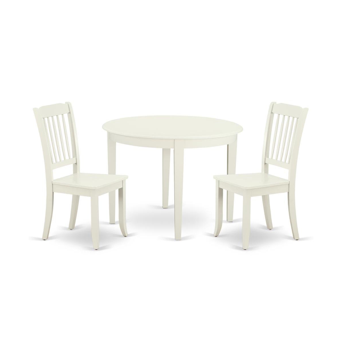 Click here for East West Furniture Dining Room Set Linen White -... prices