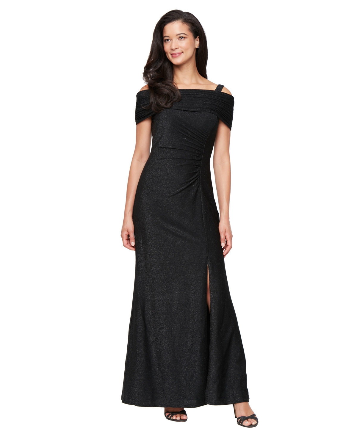 Click here for Sl Fashions Womens Off-The-Shoulder Long Knit Dres... prices