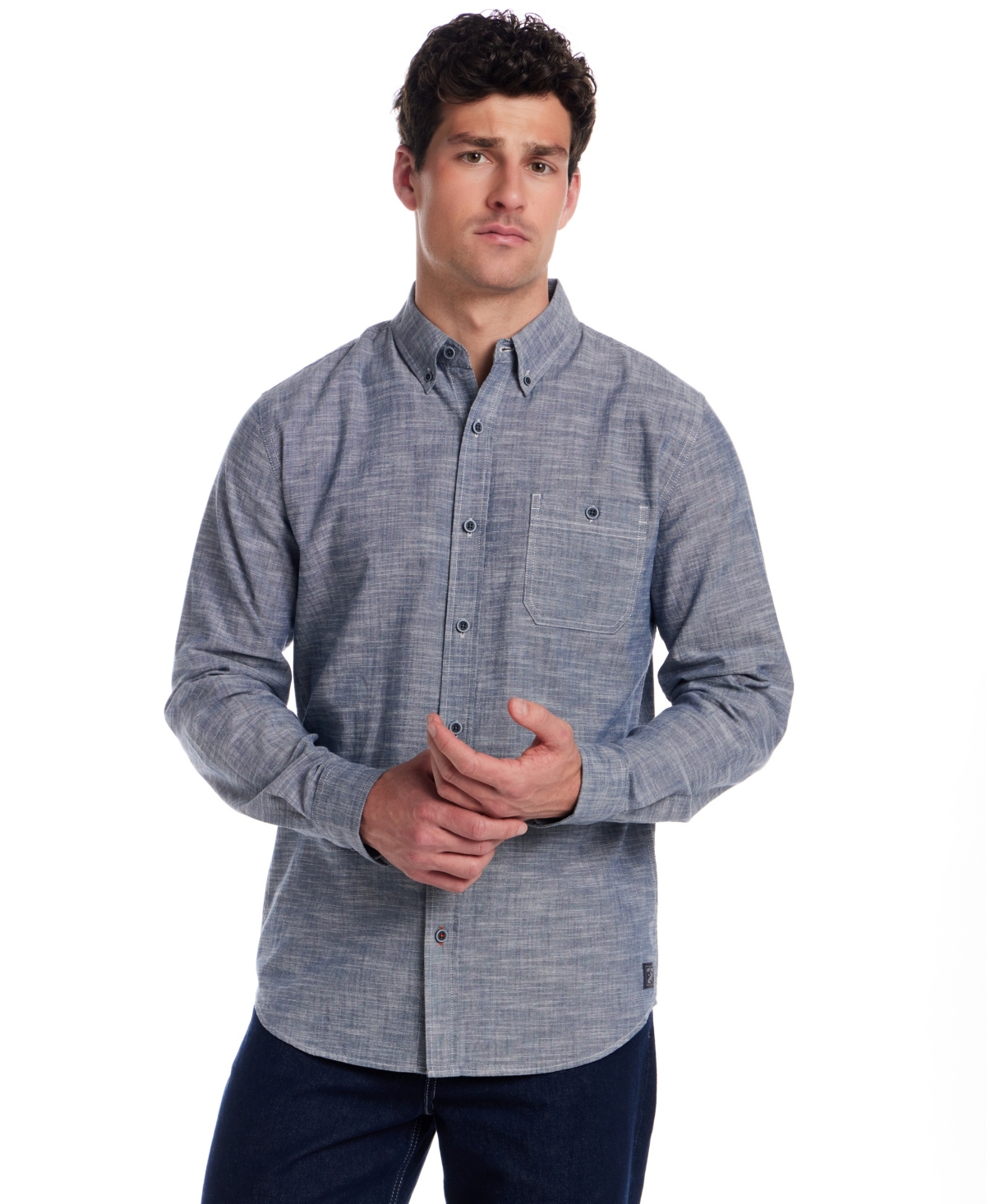 Click here for Weatherproof Vintage Mens Winter Chambray Solid Sh... prices