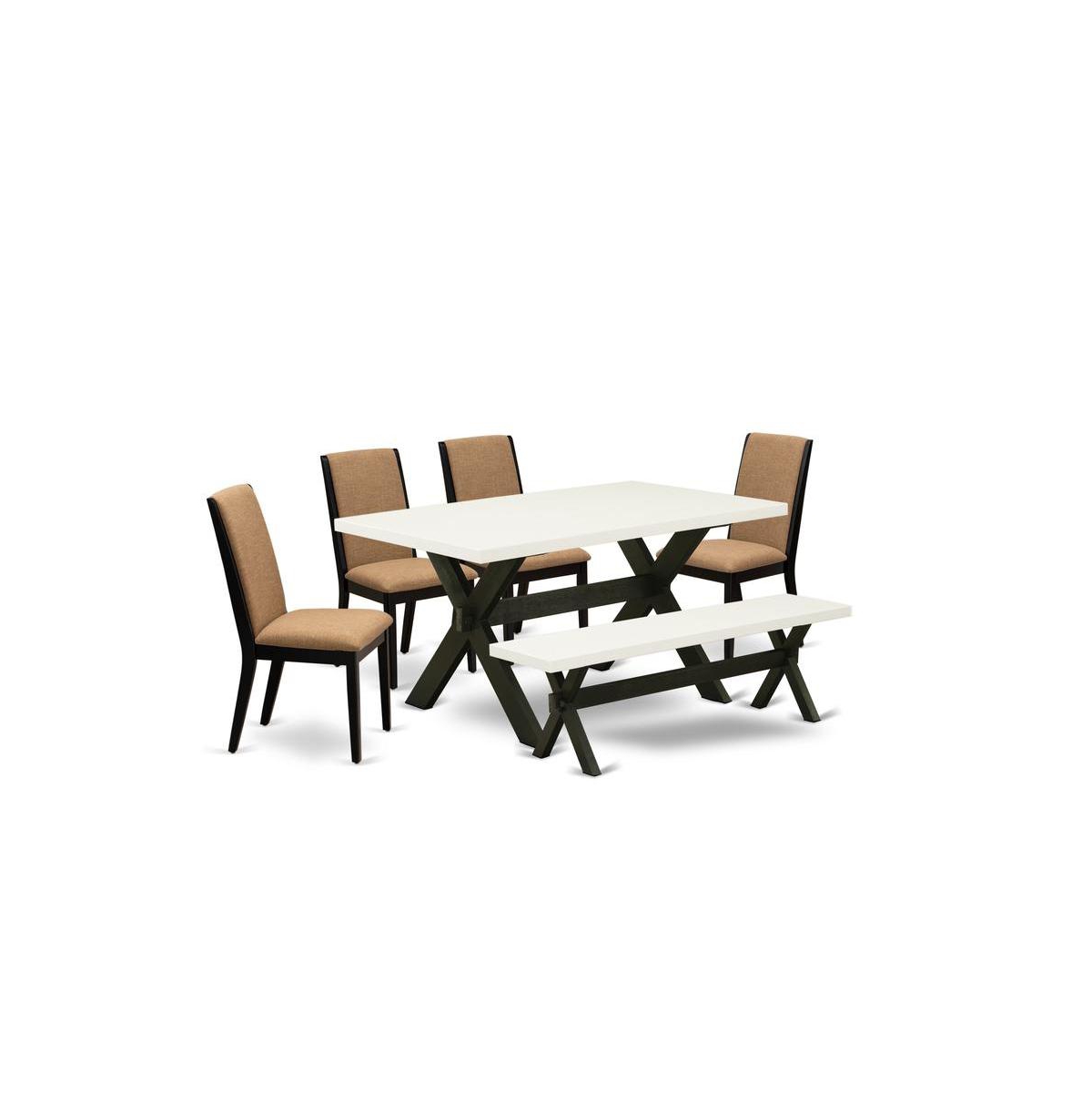 Click here for East West Furniture 6-Piece Awesome Modern Dining... prices