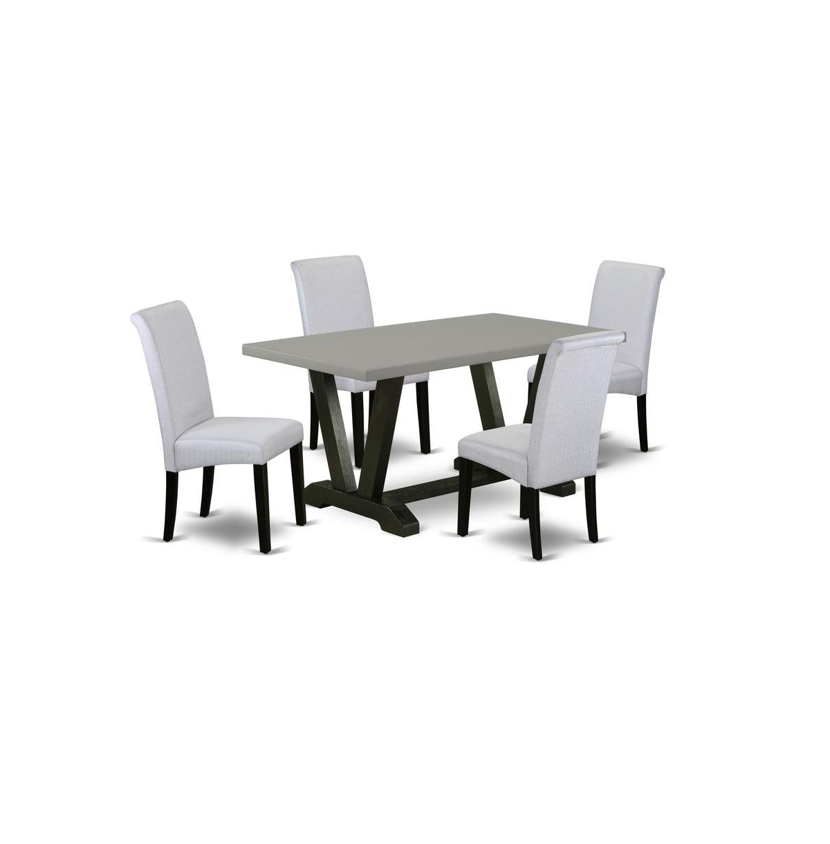 Click here for East West Furniture 5-Pc Dinette Room Set - 4 Pars... prices