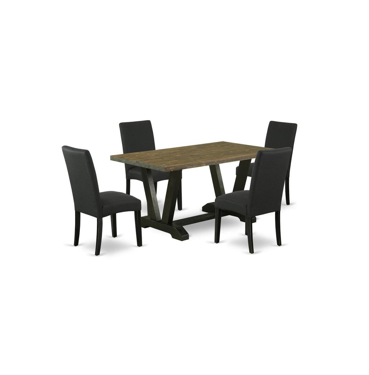 Click here for East West Furniture 5-Piece Dinette Room Set- 4 Pa... prices