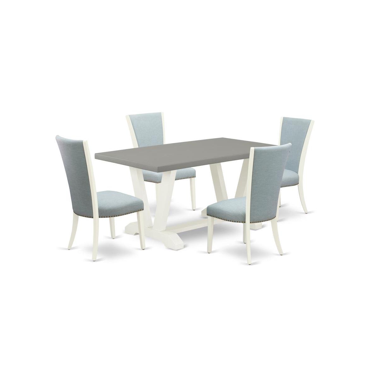 Click here for East West Furniture 5 Piece Dining Room Table Set... prices