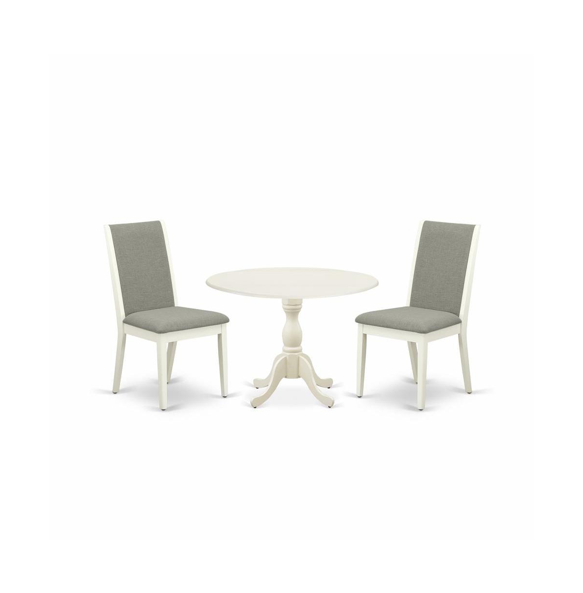 Click here for East West Furniture 3 Piece Wooden Dining Table Se... prices