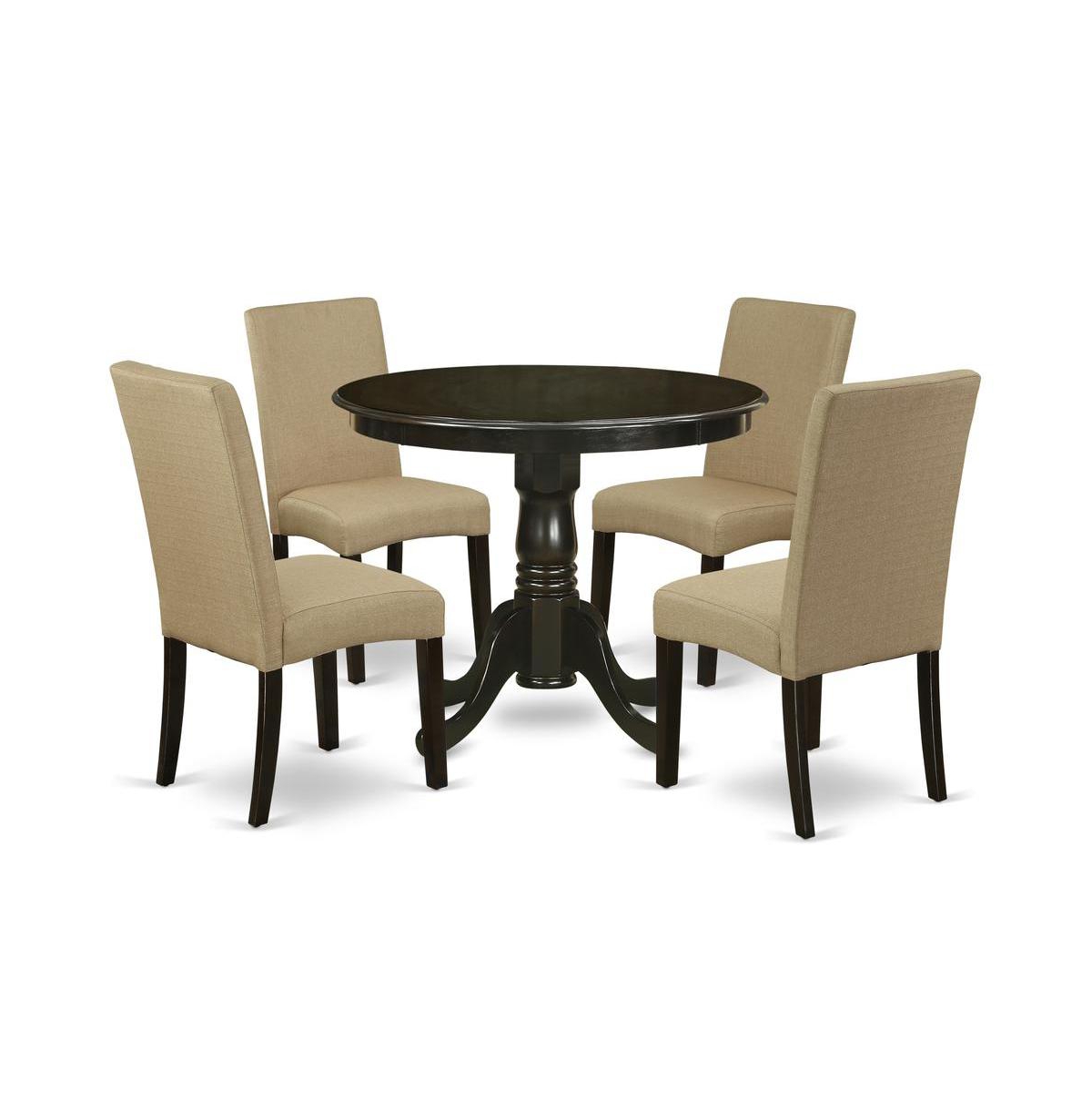 Click here for East West Furniture Dining Room Set Cappuccino - C... prices