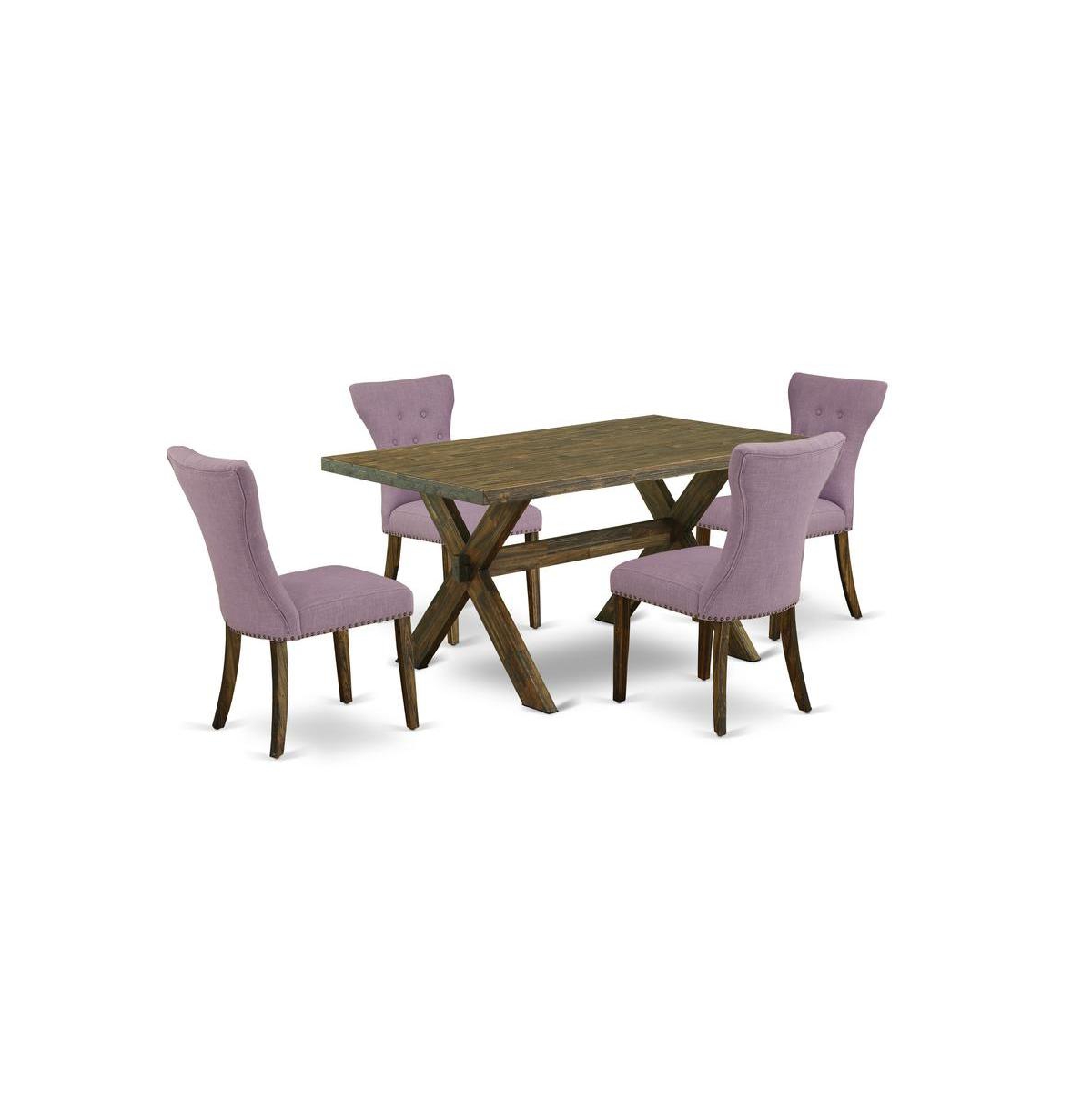 Click here for East West Furniture 5-Pc Modern Dining Table Set I... prices