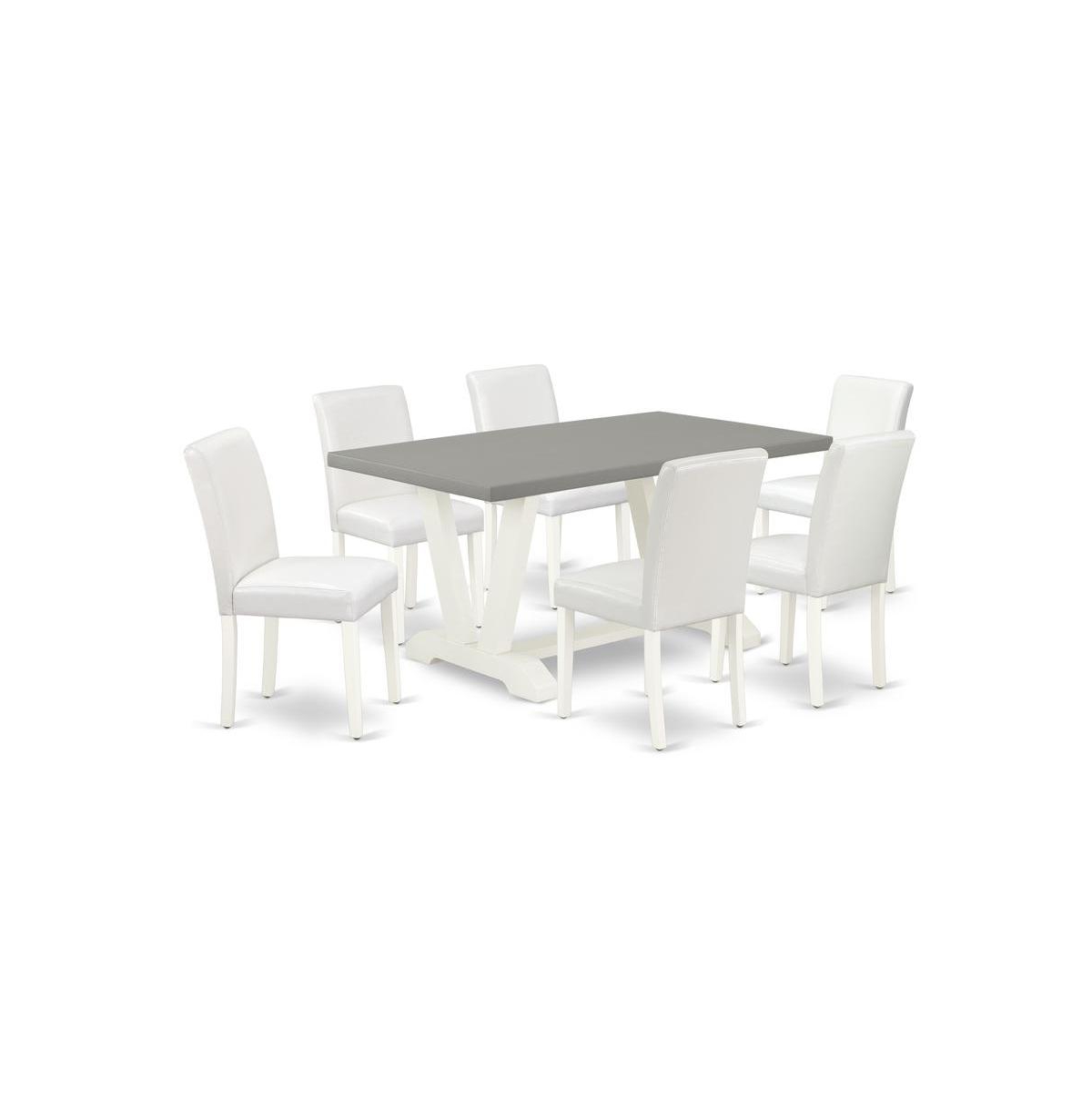 Click here for East West Furniture 7-Piece Modern Rectangular Din... prices