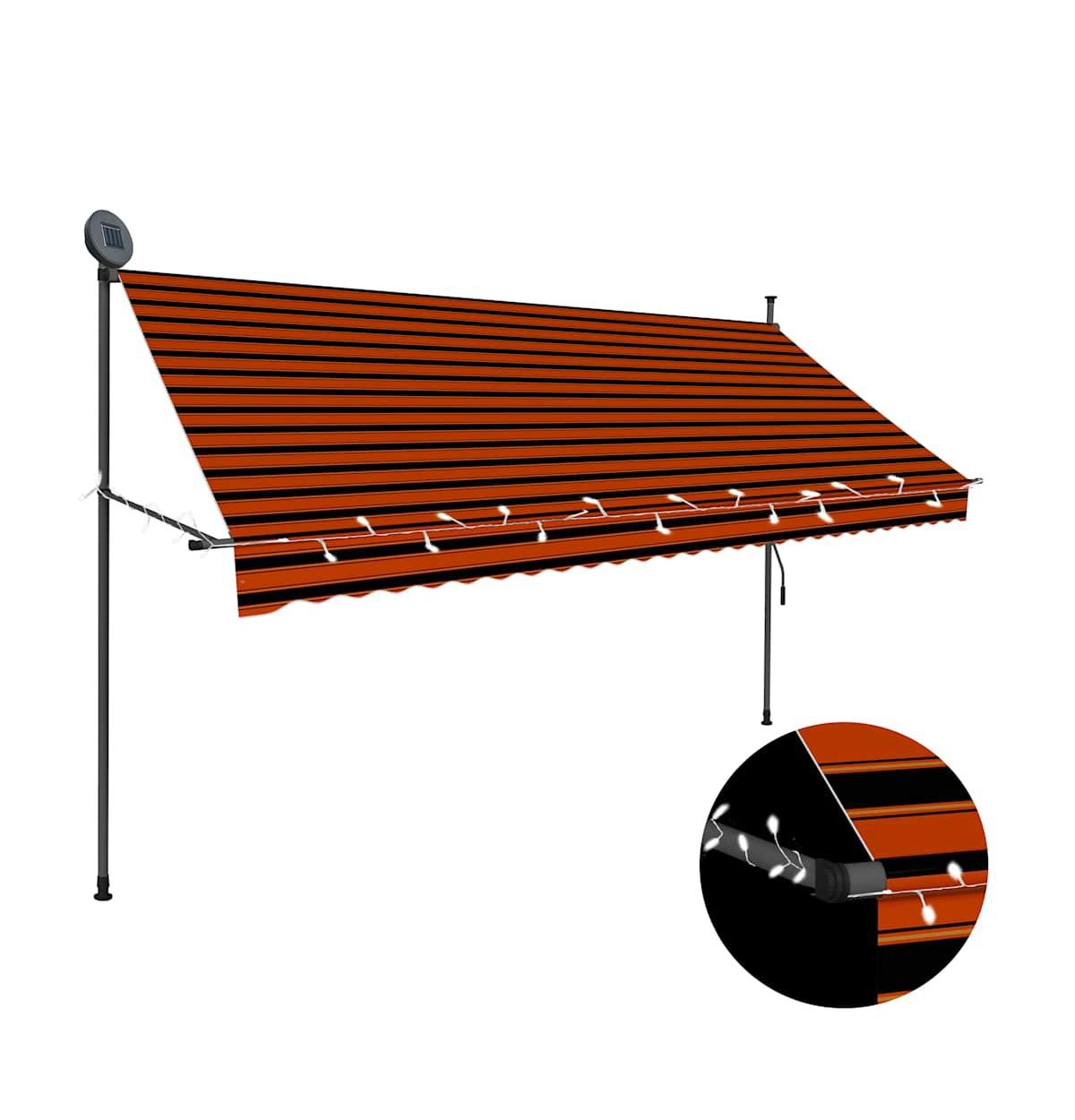 Click here for Retractable Awning Orange and Brown - Orange and b... prices