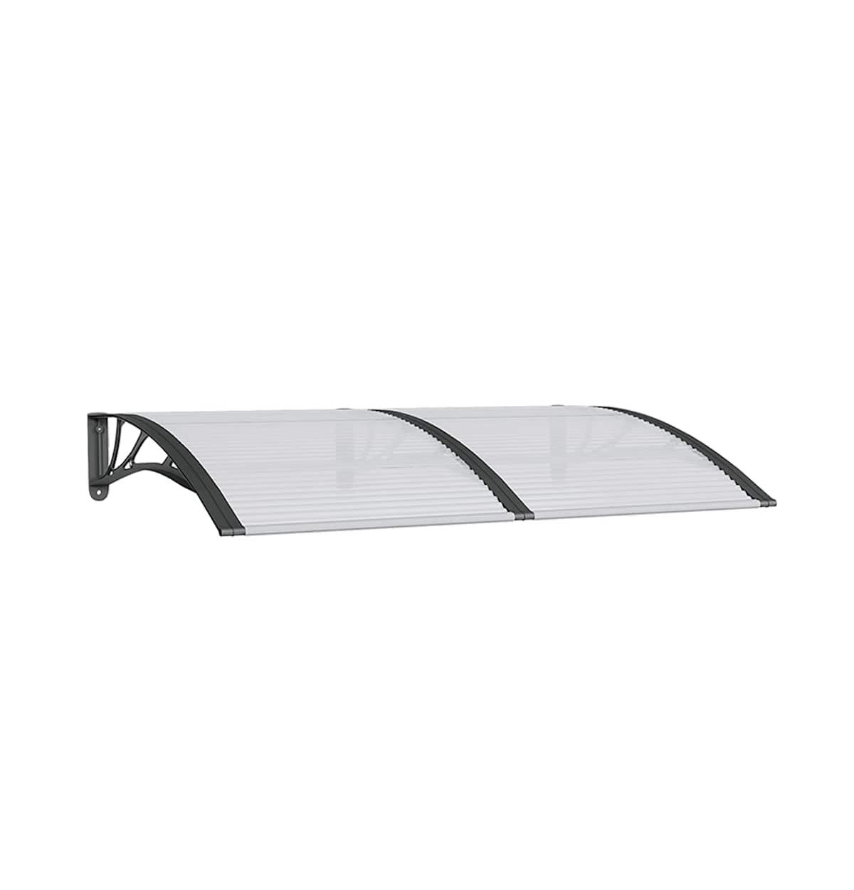 Click here for vidaXL Door Canopy Black Polycarbonate  Abs  Alumi... prices