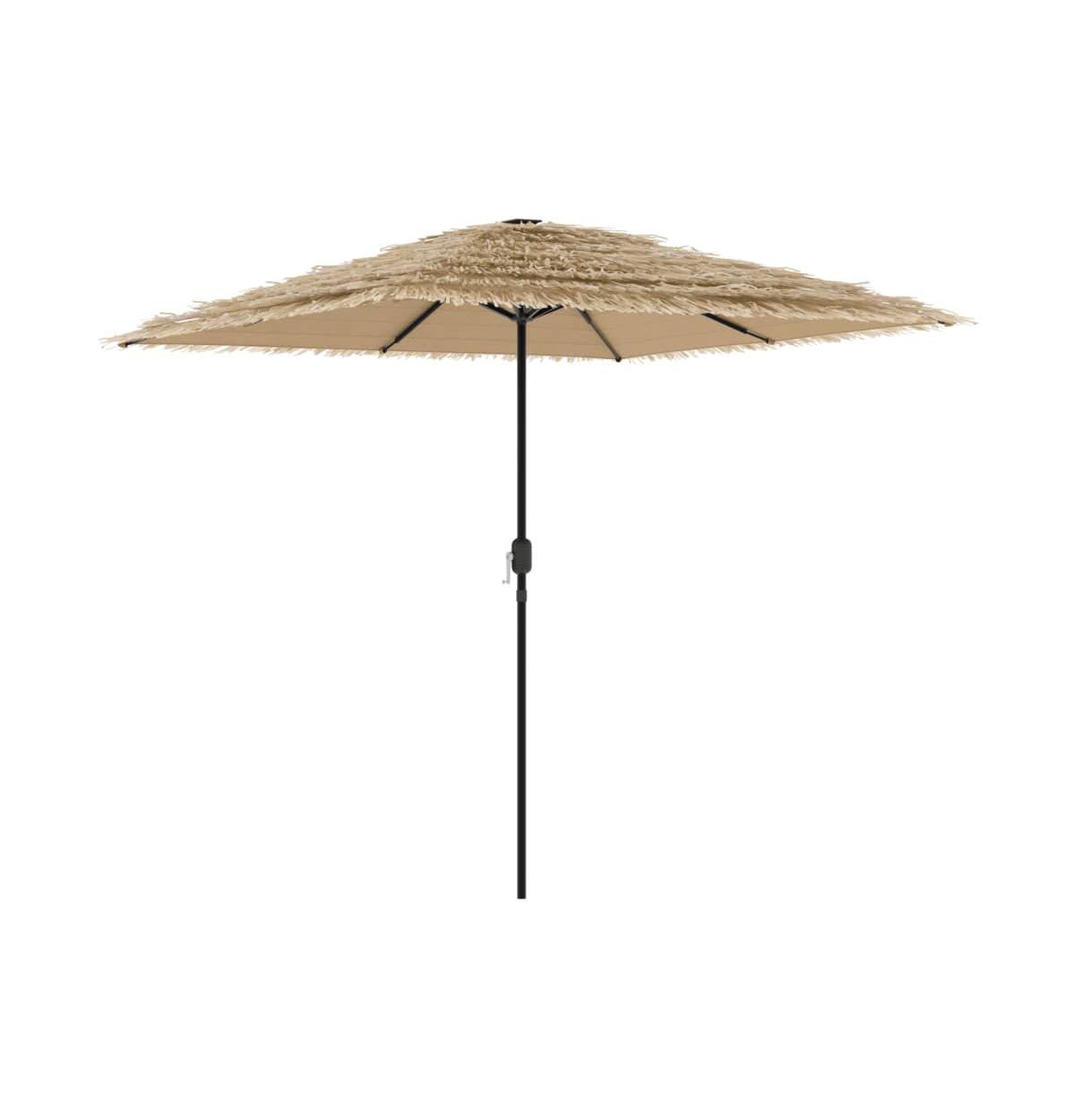 Click here for vidaXL Garden Parasol Brown Polyester Large Collap... prices