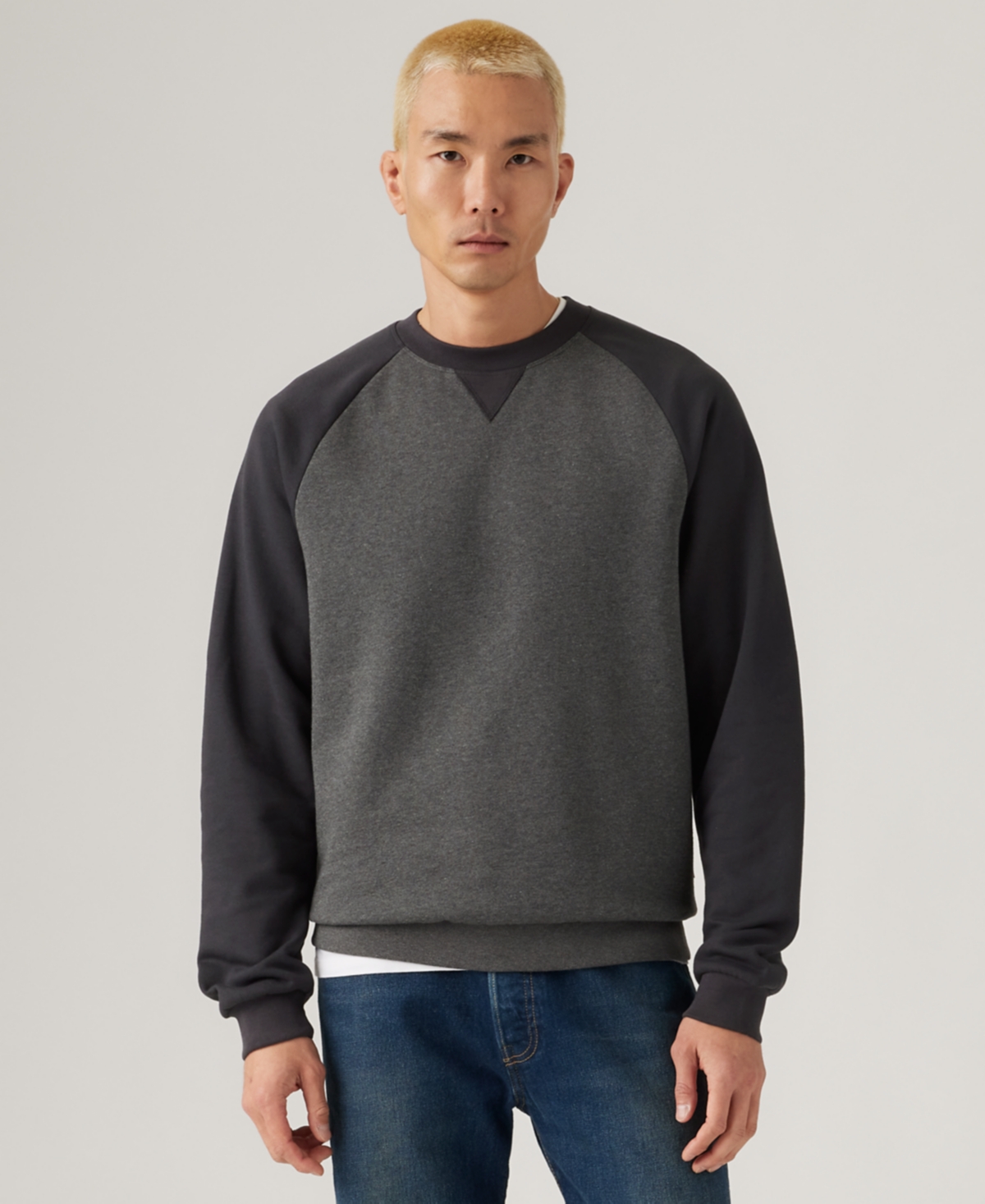 Click here for Levi Mens Relaxed Fit Crewneck Long Sleeve Red Tab... prices