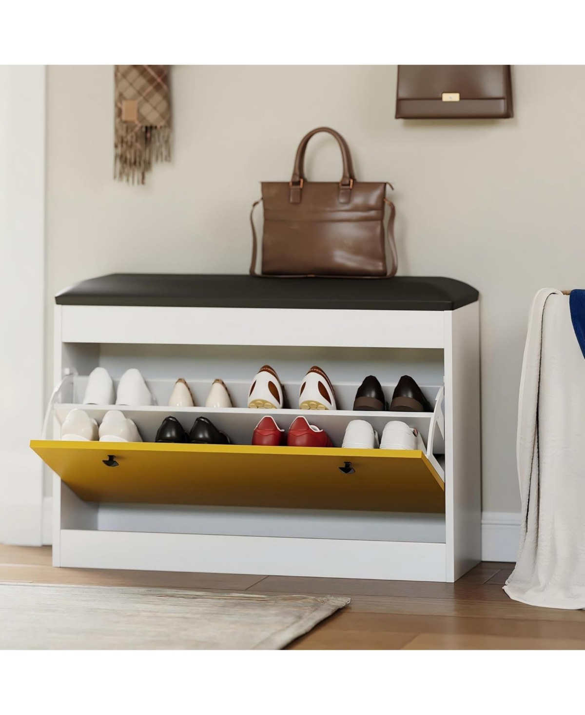 Click here for gaomon Shoe Storage Bench  31.5 Shoe Organizer Ben... prices