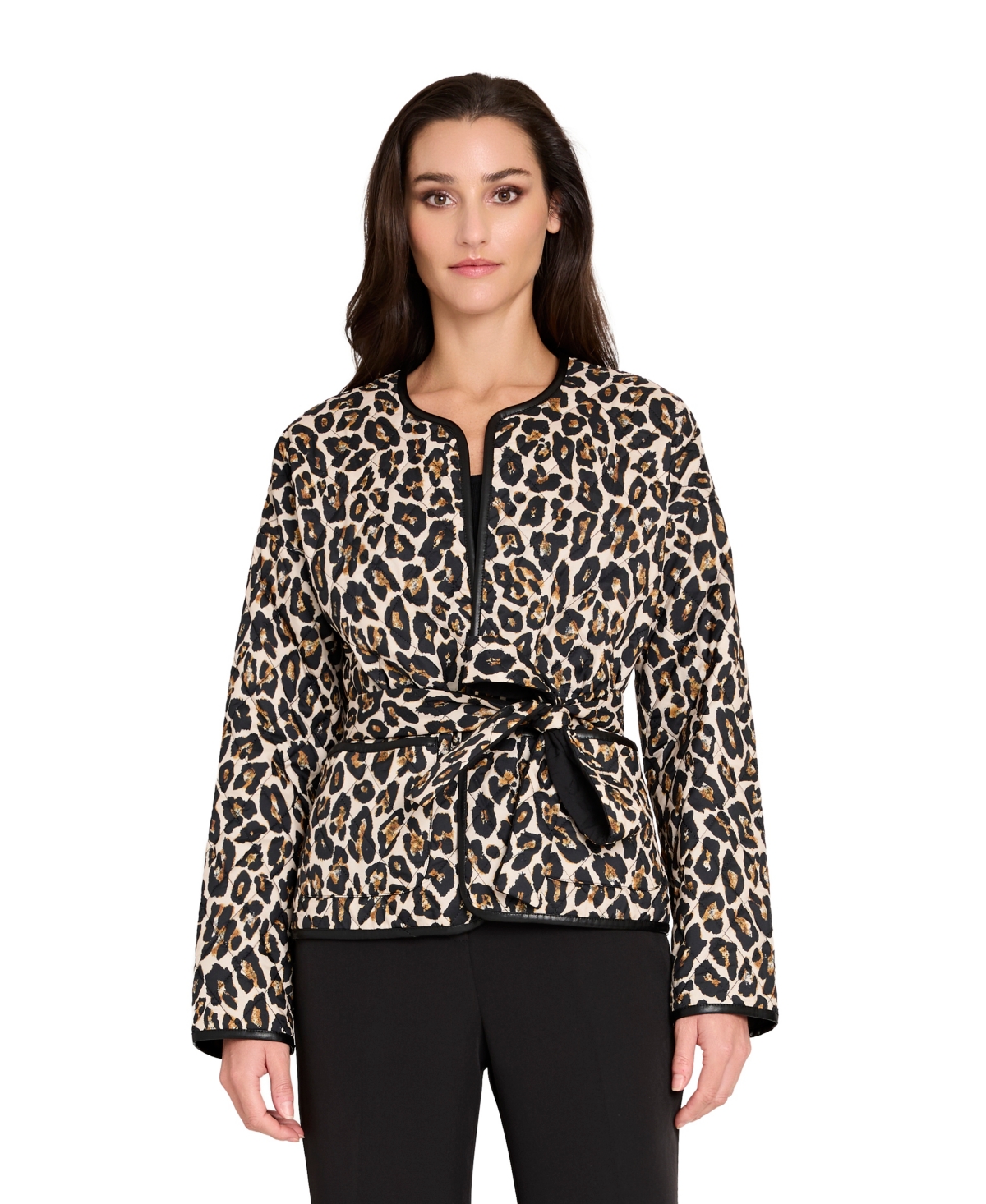 Click here for Tahari Asl Womens Quilted Reversible Jacket - Natu... prices