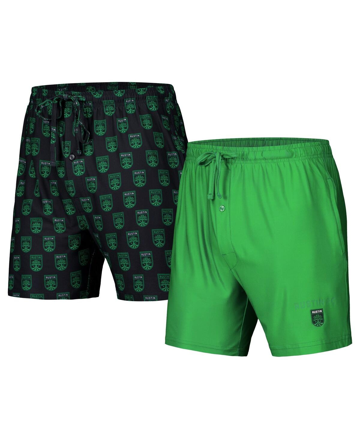 Click here for Concepts Sport Mens 2-Pack Black/Kelly Green Austi... prices