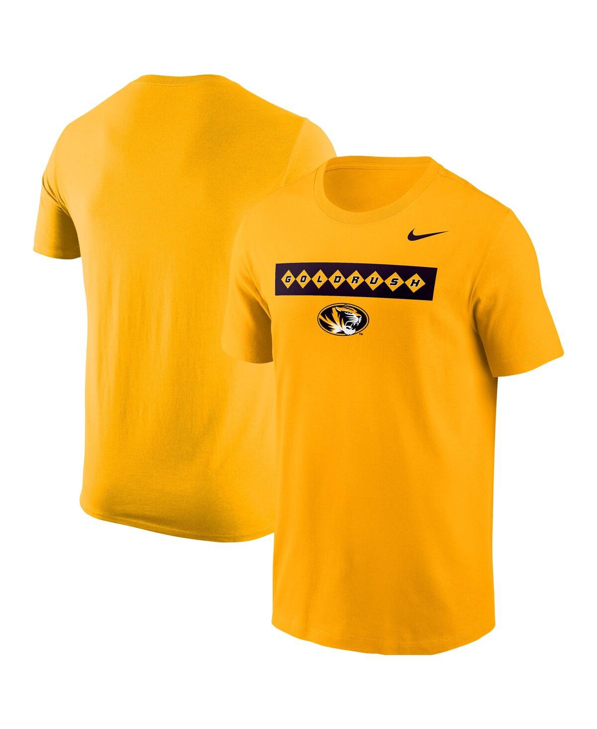 Click here for Nike Mens Gold Missouri Tigers 2025 Gold Rush T-Sh... prices