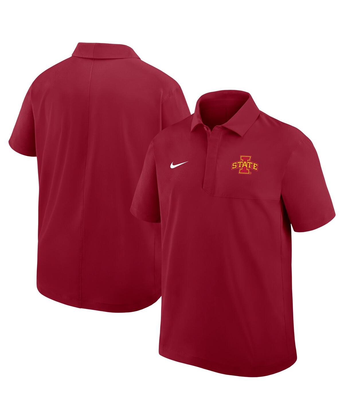 Click here for Nike Mens Cardinal Iowa State Cyclones Woven Polo... prices