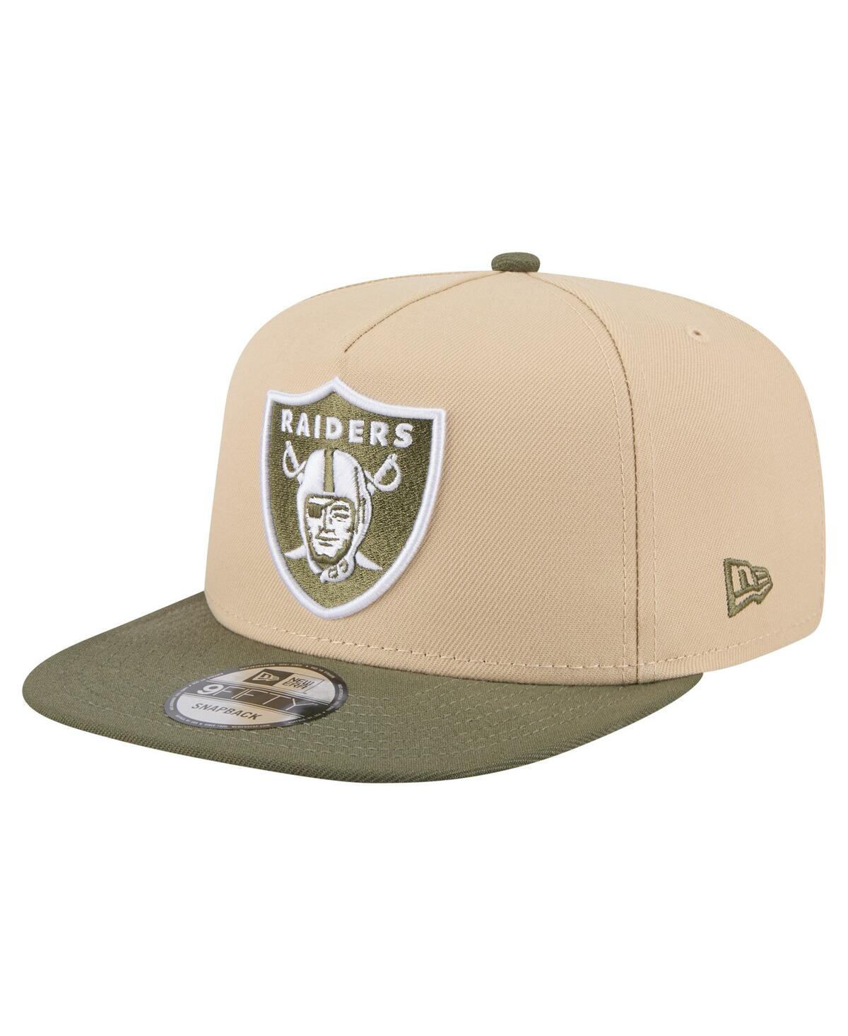 Click here for New Era Mens Light Beige/Olive Las Vegas Raiders C... prices