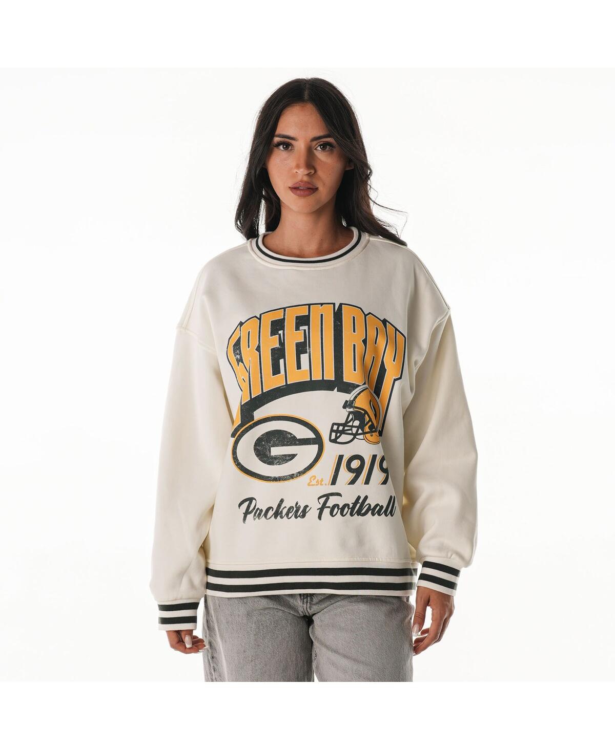 Click here for The Wild Collective Womens Cream Green Bay Packers... prices