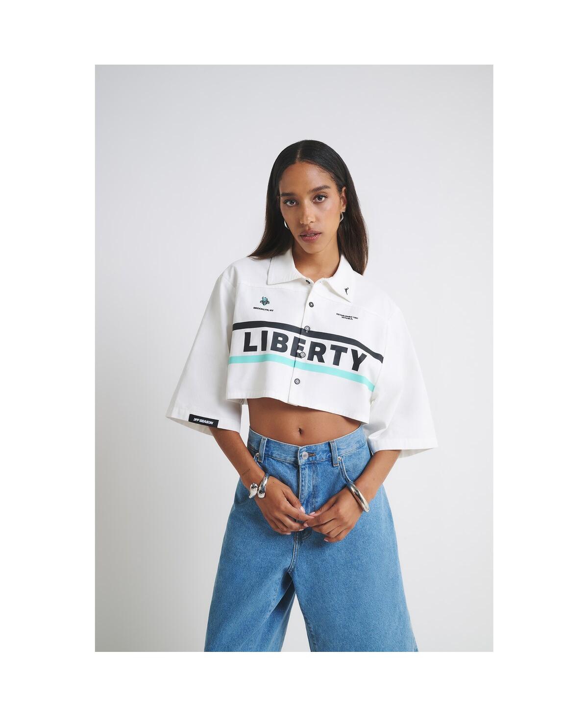 Click here for Off Season Womens White New York Liberty Canvas Cr... prices