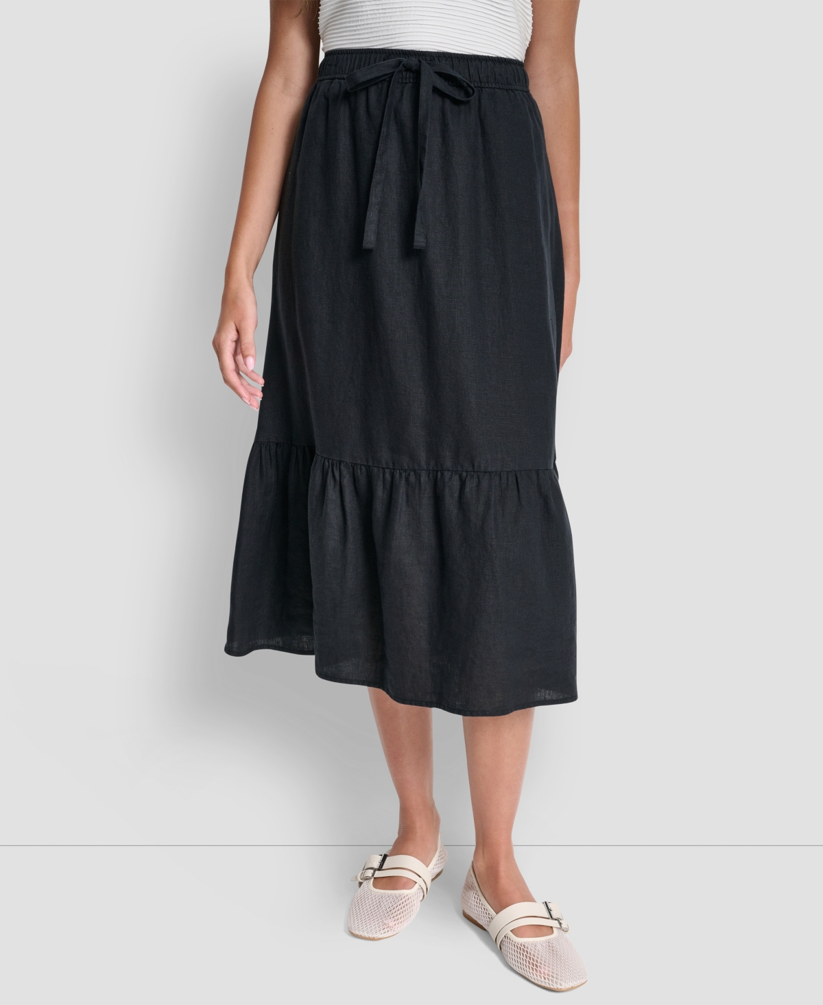 Click here for Dkny Womens A-Line Pull-On Skirt - Black prices