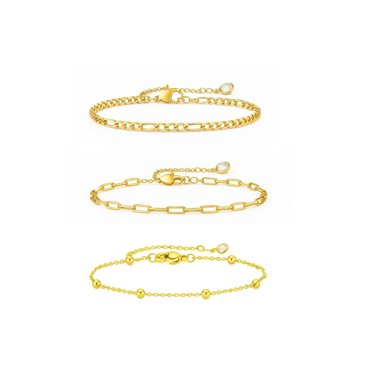 Click here for Adriana 3-Piece Stackable Bracelet Trio Set  Beade... prices