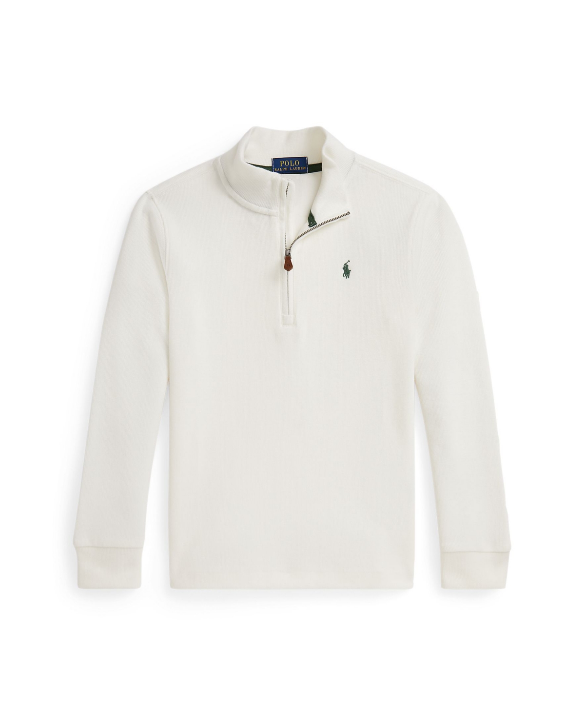 Click here for Polo Ralph Lauren Boys 2-7 Quarter-Zip Shirt - Whi... prices