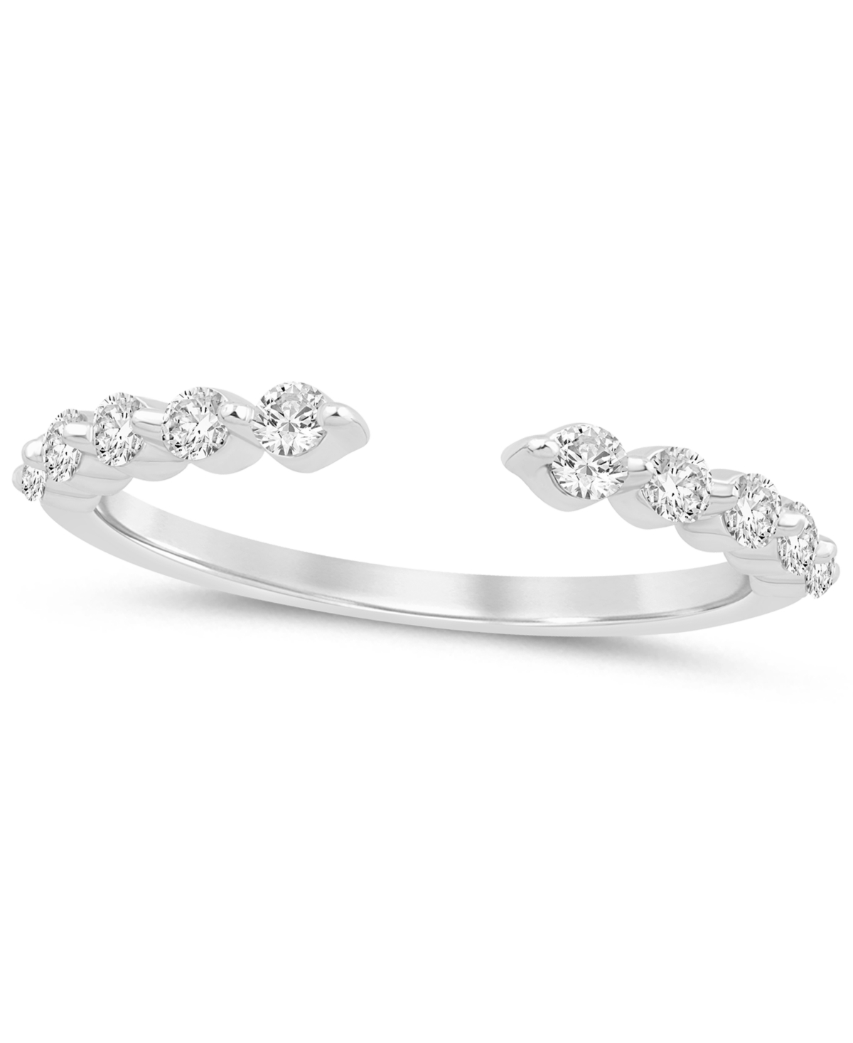Click here for Macys Diamond Band Ring (1/3 ct. t.w.) in 14K Whit... prices