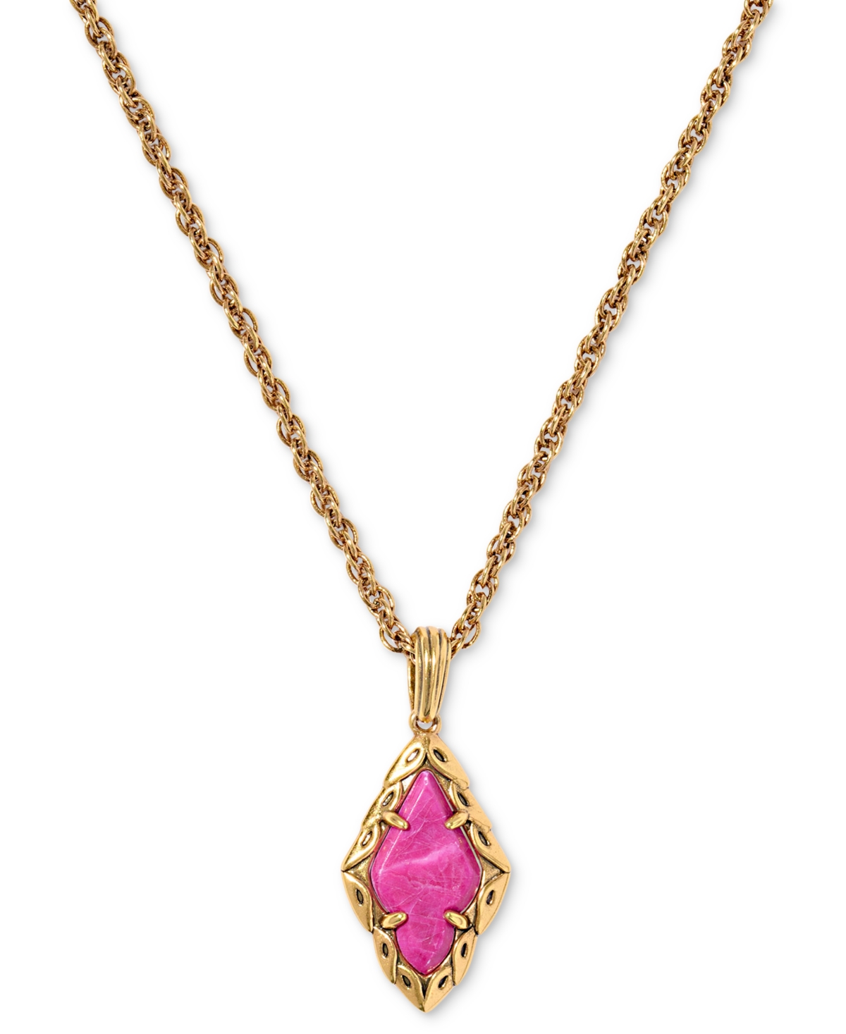 Click here for Kendra Scott Adeline Short Pendant Gold-Tone Teard... prices