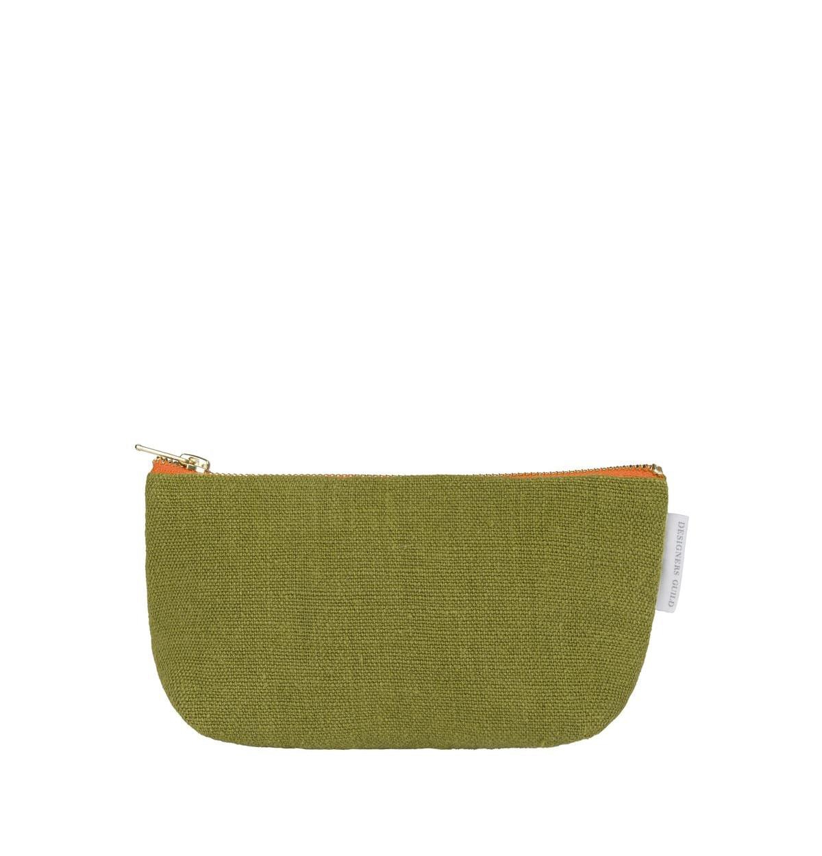 Click here for Brera Lino Moss Small Toiltery Bag - Green prices