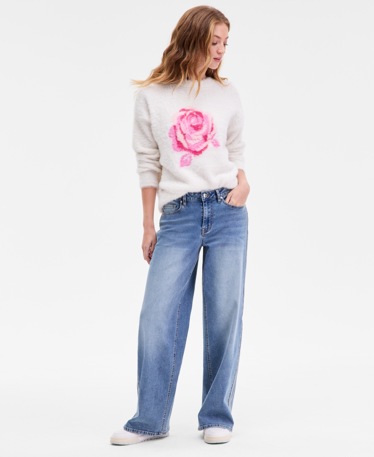 Click here for Madden Girl Juniors Ultra 90s Metallic-Stripe Jean... prices