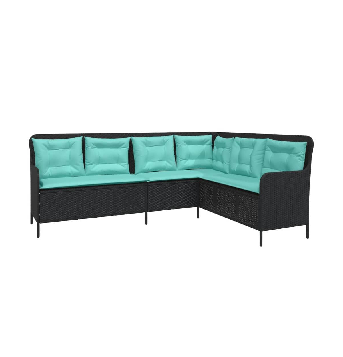 Click here for Patio Sofa Black  Turquoise - Black prices