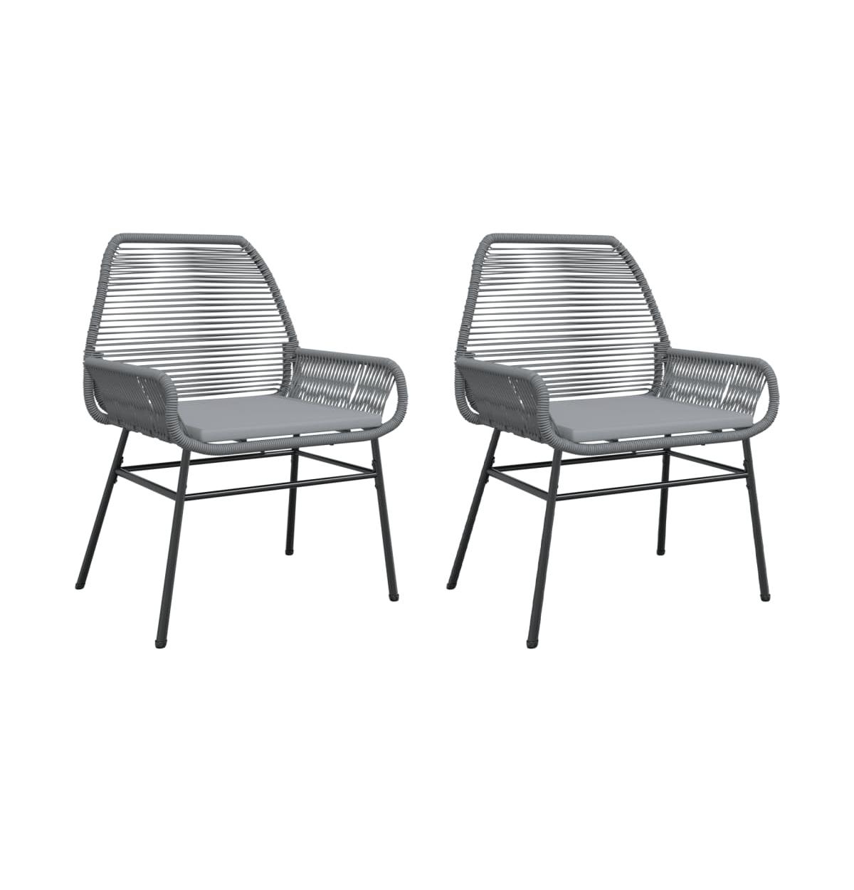 Click here for Garden Chair Grey Pe rattan Medium Durable Garden... prices