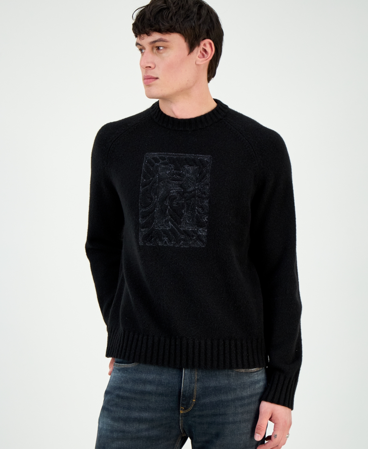 Click here for Hugo Boss Mens Souveau Relaxed Fit Long Sleeve Cre... prices