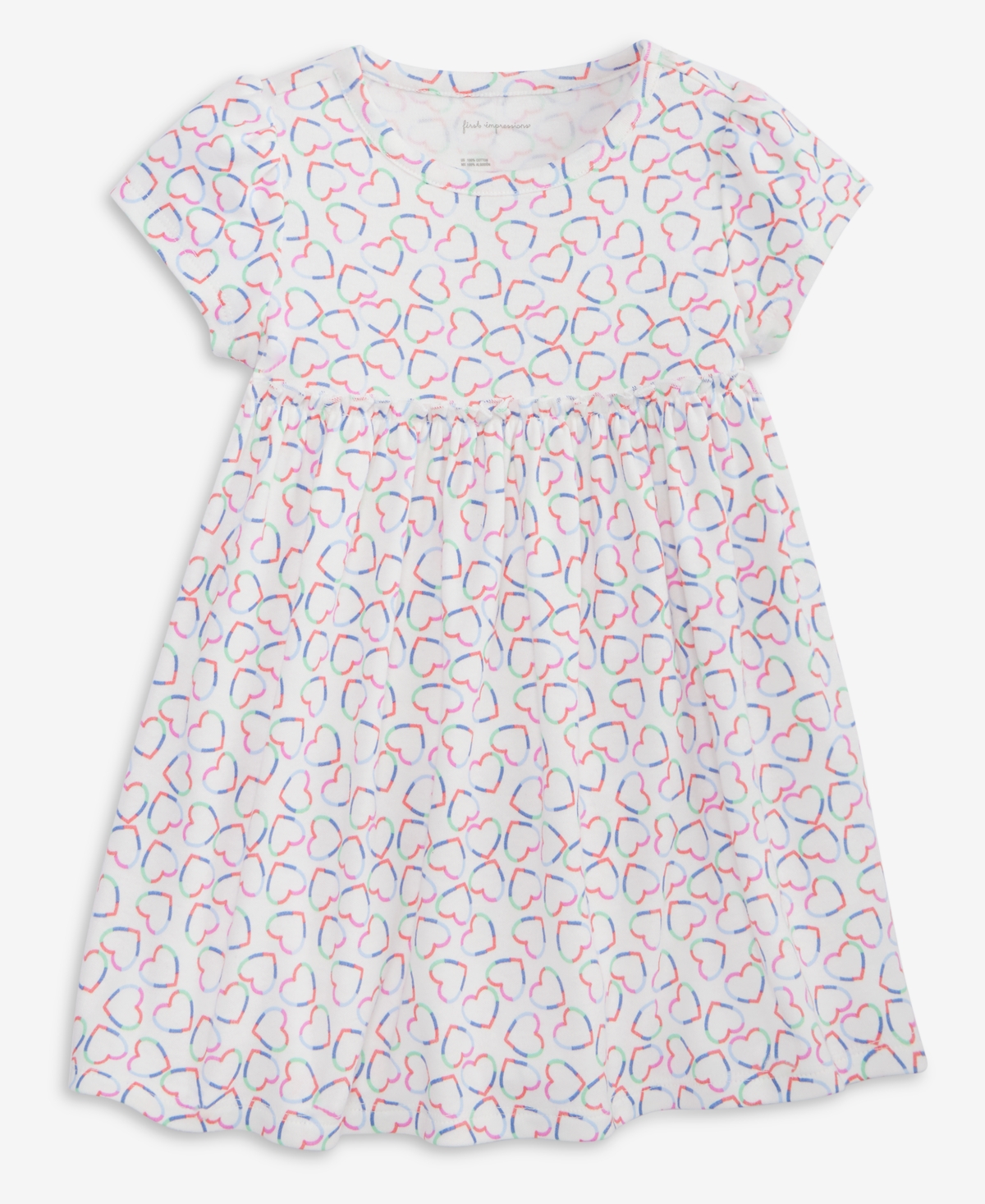 Click here for First Impressions Baby Girls Linear Hearts Printed... prices