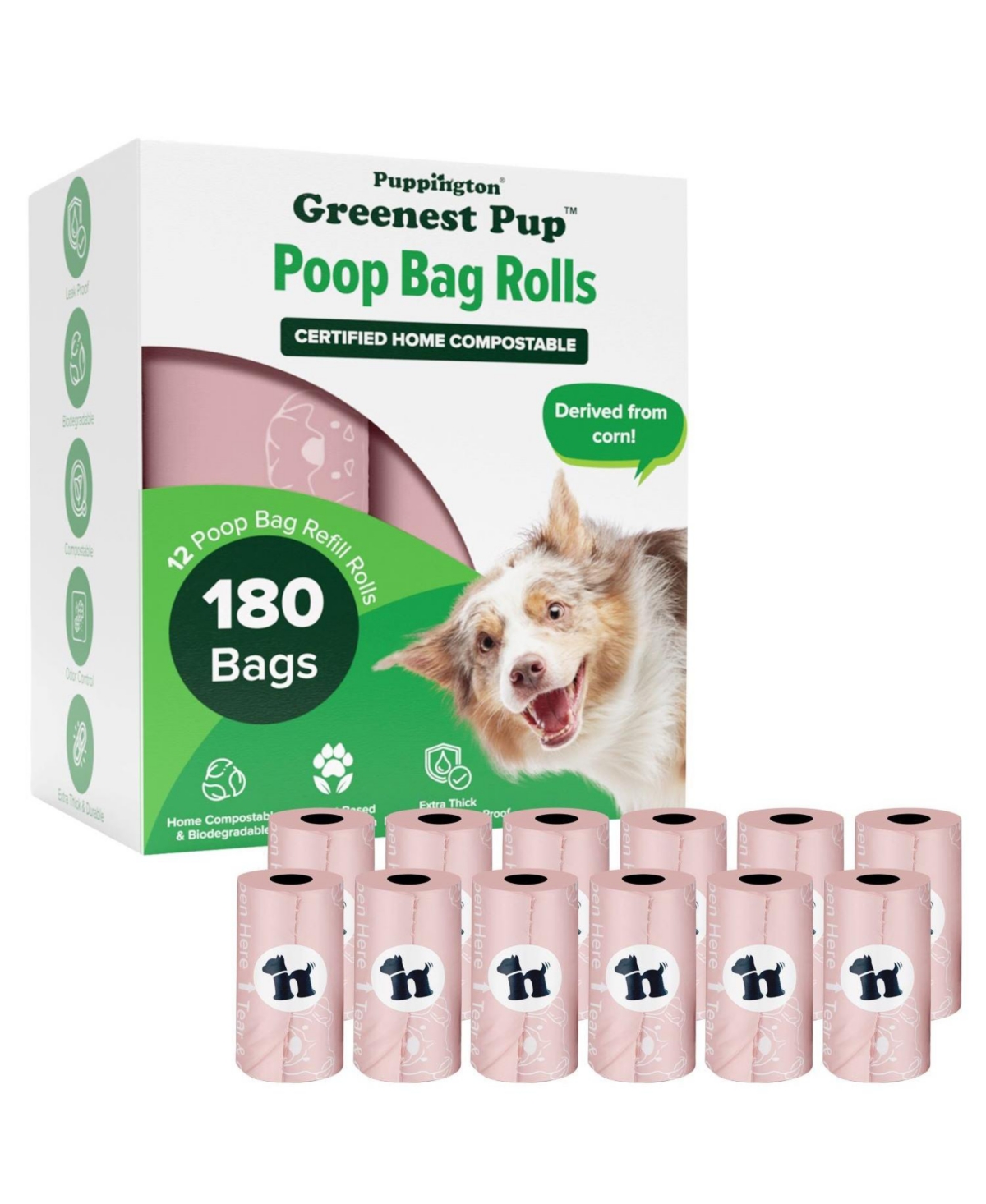 Click here for Compo Dog Poop Bags  90 Bags  Blush Pink - Blush p... prices