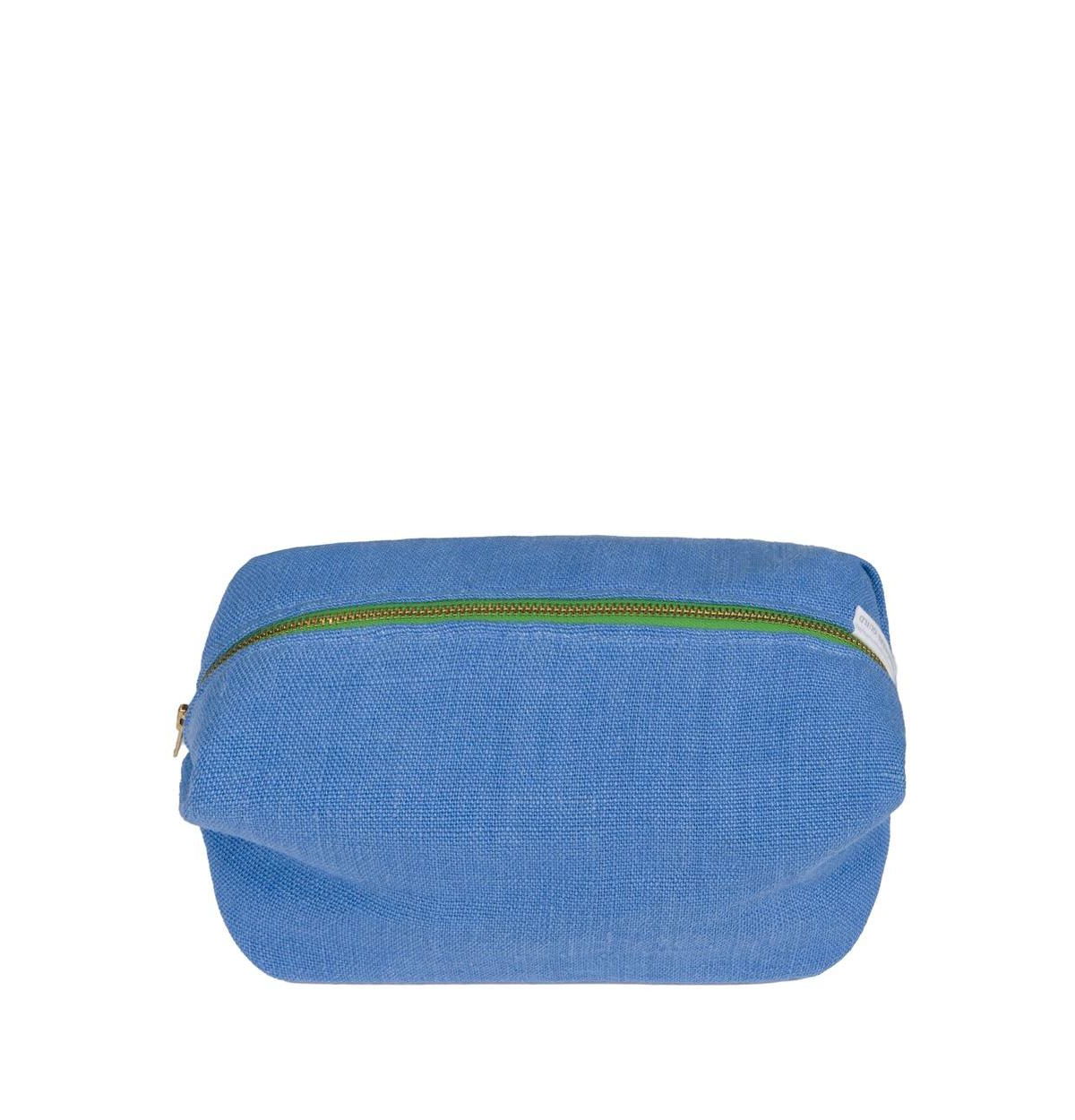 Click here for Brera Lino Cerulean Medium Toiletry Bag - Blue prices