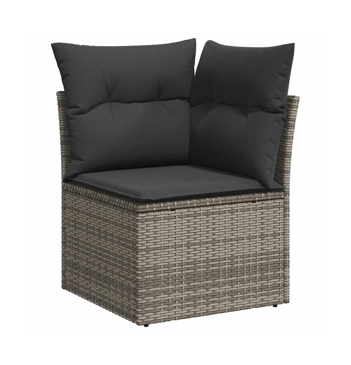 Click here for Garden Sofa Grey Pe rattan Single Modular Garden S... prices